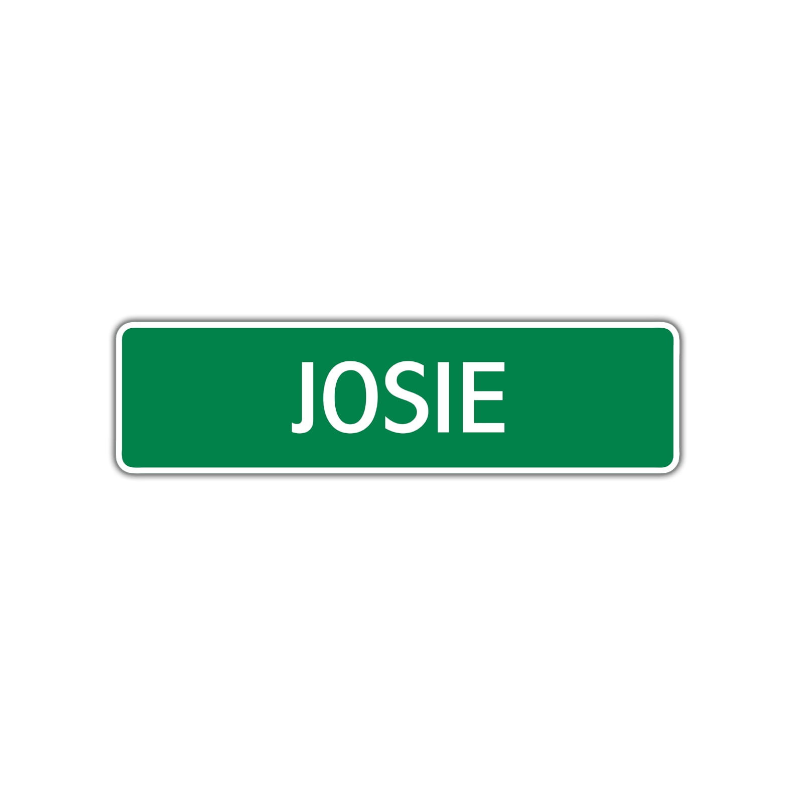 Josie Girls Children Name Indoor Outdoor Letter Printed Label Wall Art ...