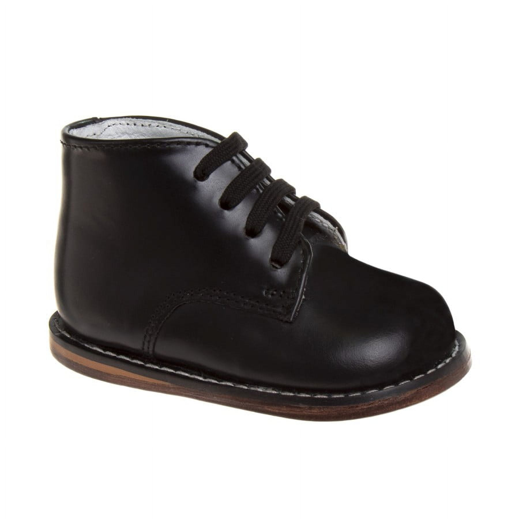 Josmo 8194 Toddlers Leather Walking Shoes, Black, 3.5 - Walmart.com