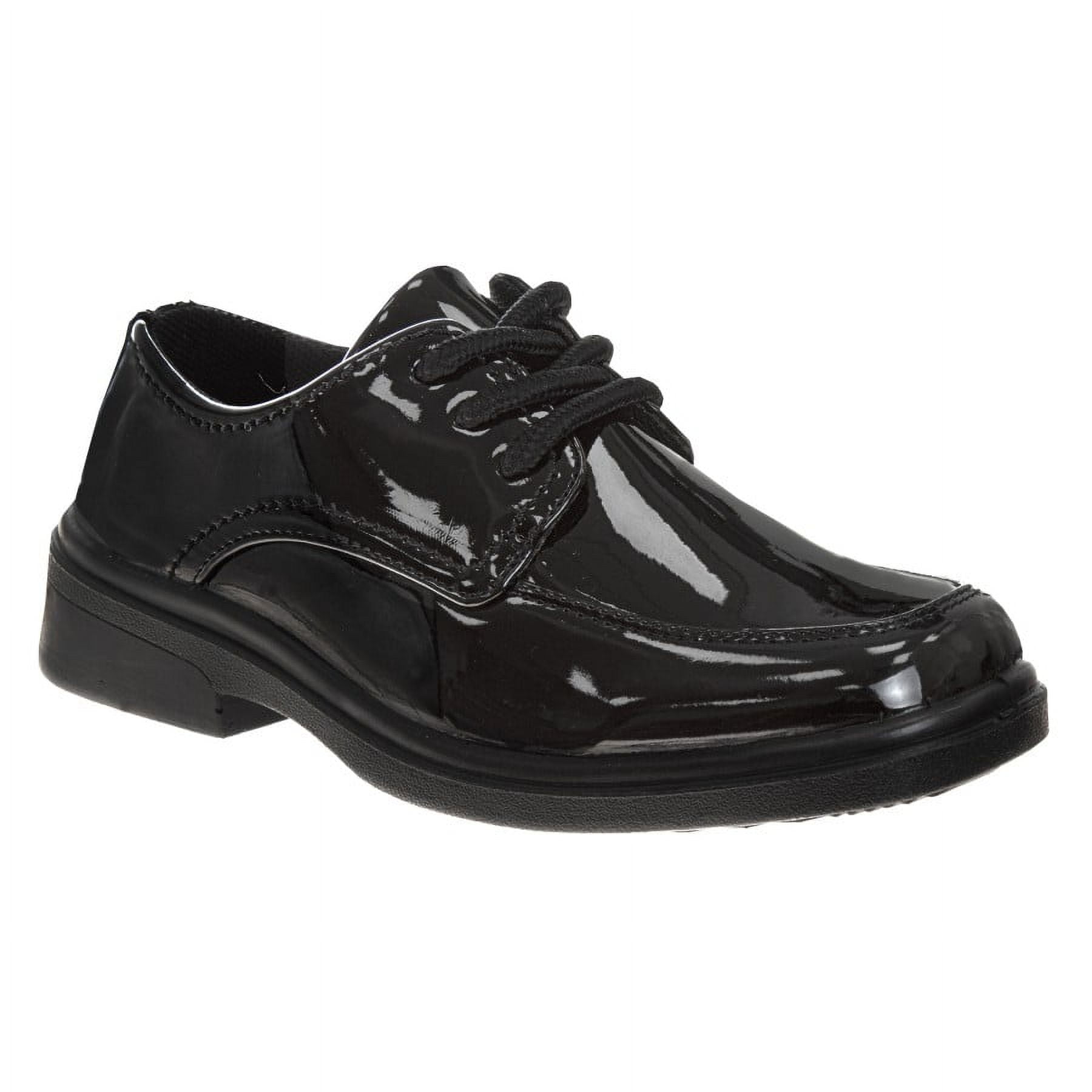 Josmo Boys' Oxford Dress Shoes. (Little Kids/Big kids) - Black Patent ...