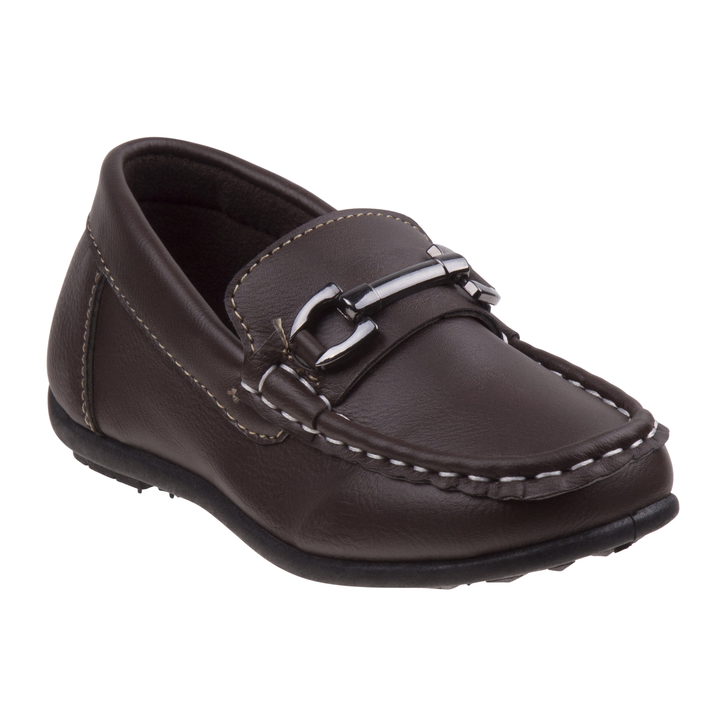 Josmo Boys Slip On Faux Leather Flat Heel Casual Shoes with Metal ...