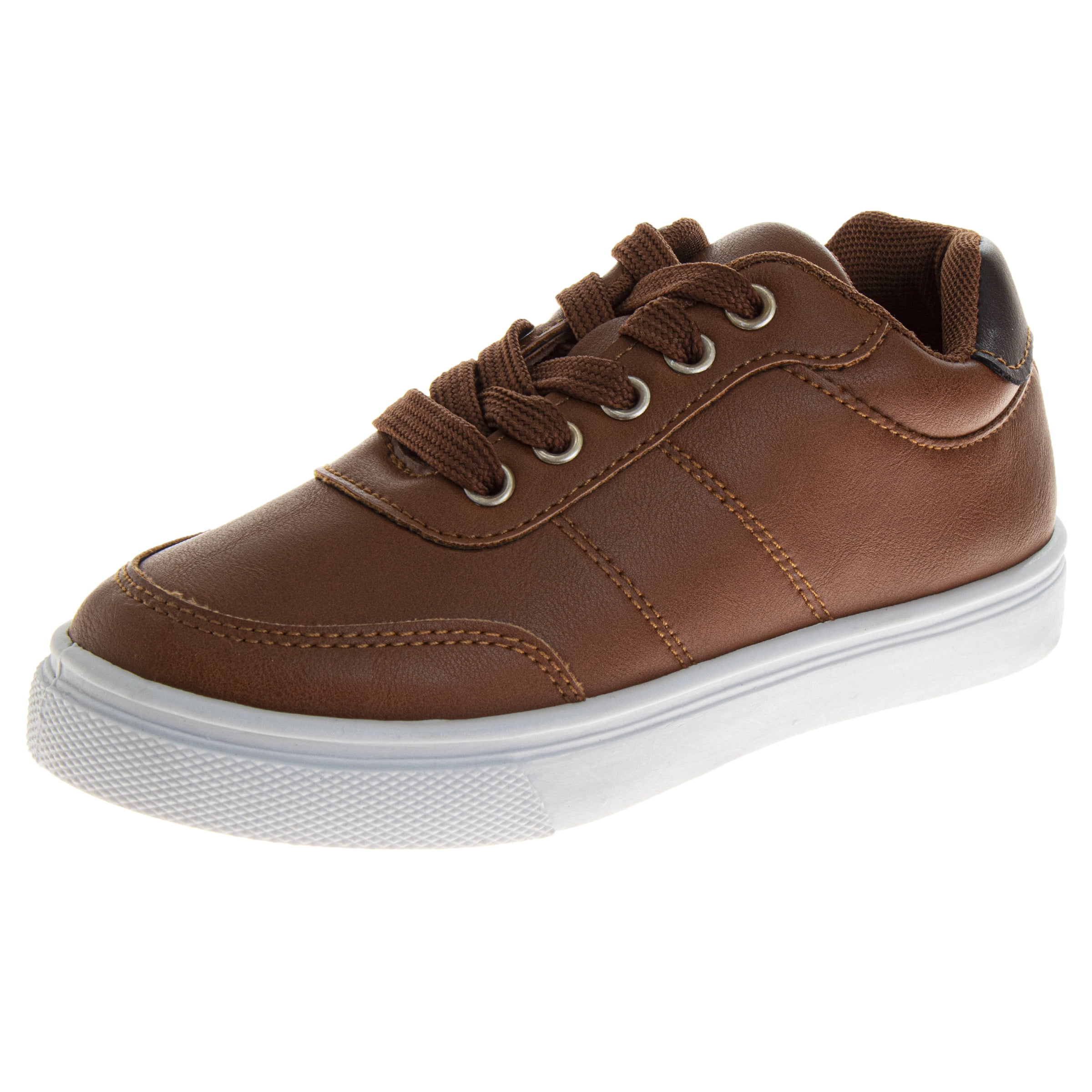 Josmo Kids Boys' Lace-Up Casual Sneakers. (Little Kids/Big Kids) - Tan ...