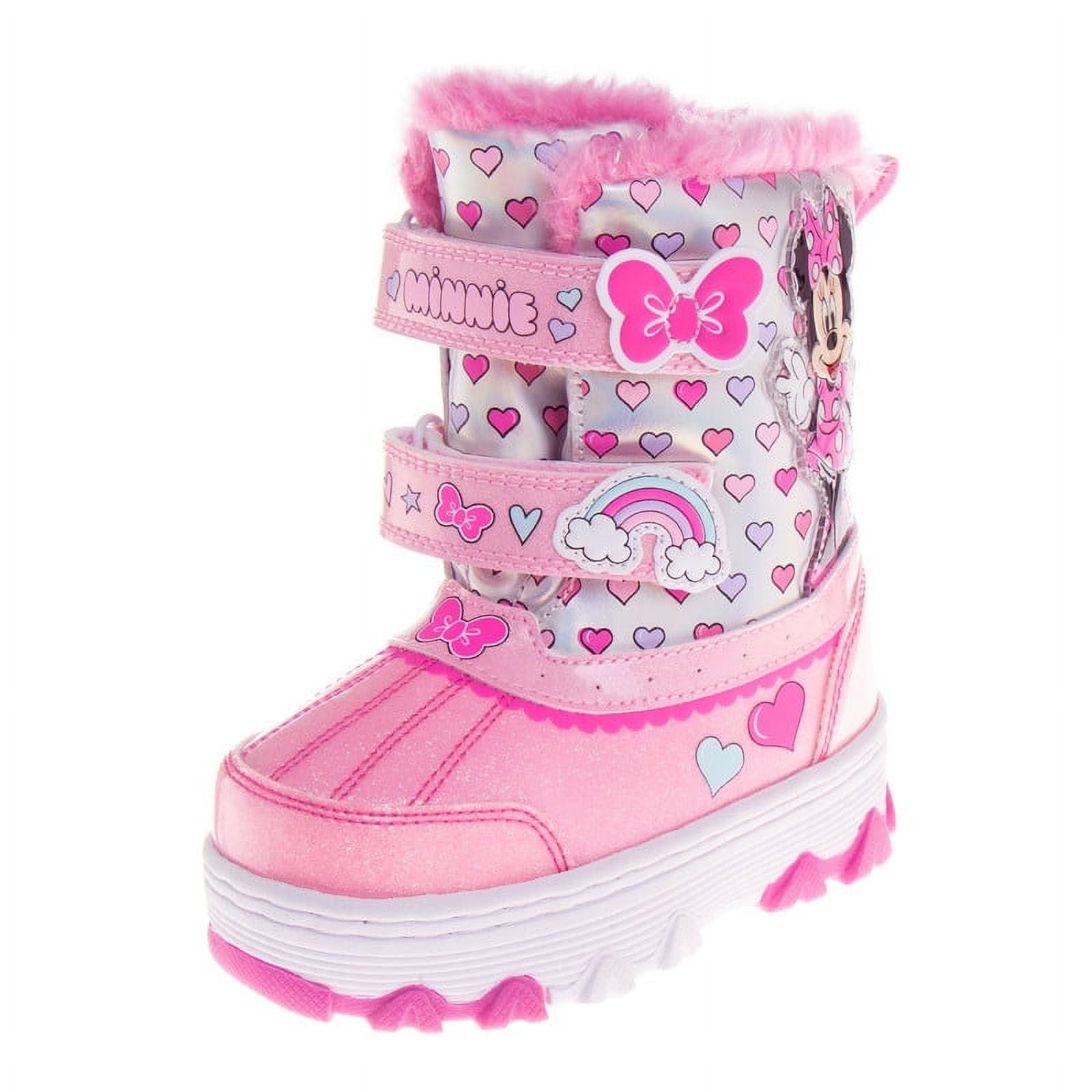 Minnie Mouse Boots for Kid Girls - Insulated Water Snow Winter Boot ...