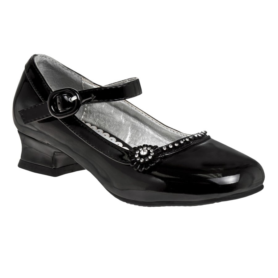 Josmo Little Kids Girls Dress Shoes - Black Patent, Size: 3 - Walmart.com