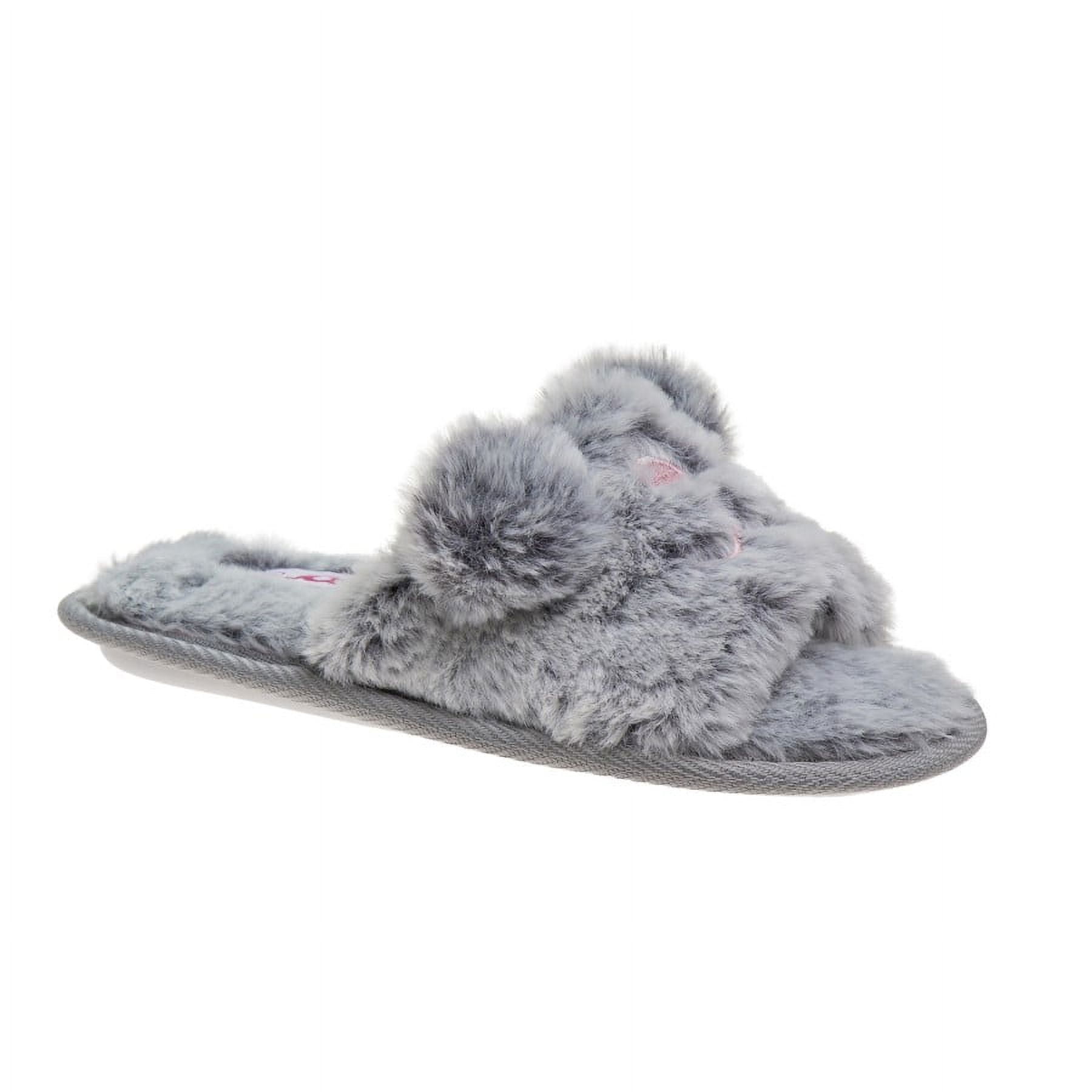 Josmo Little Kids Girls Slippers, Grey , 1 - Walmart.com