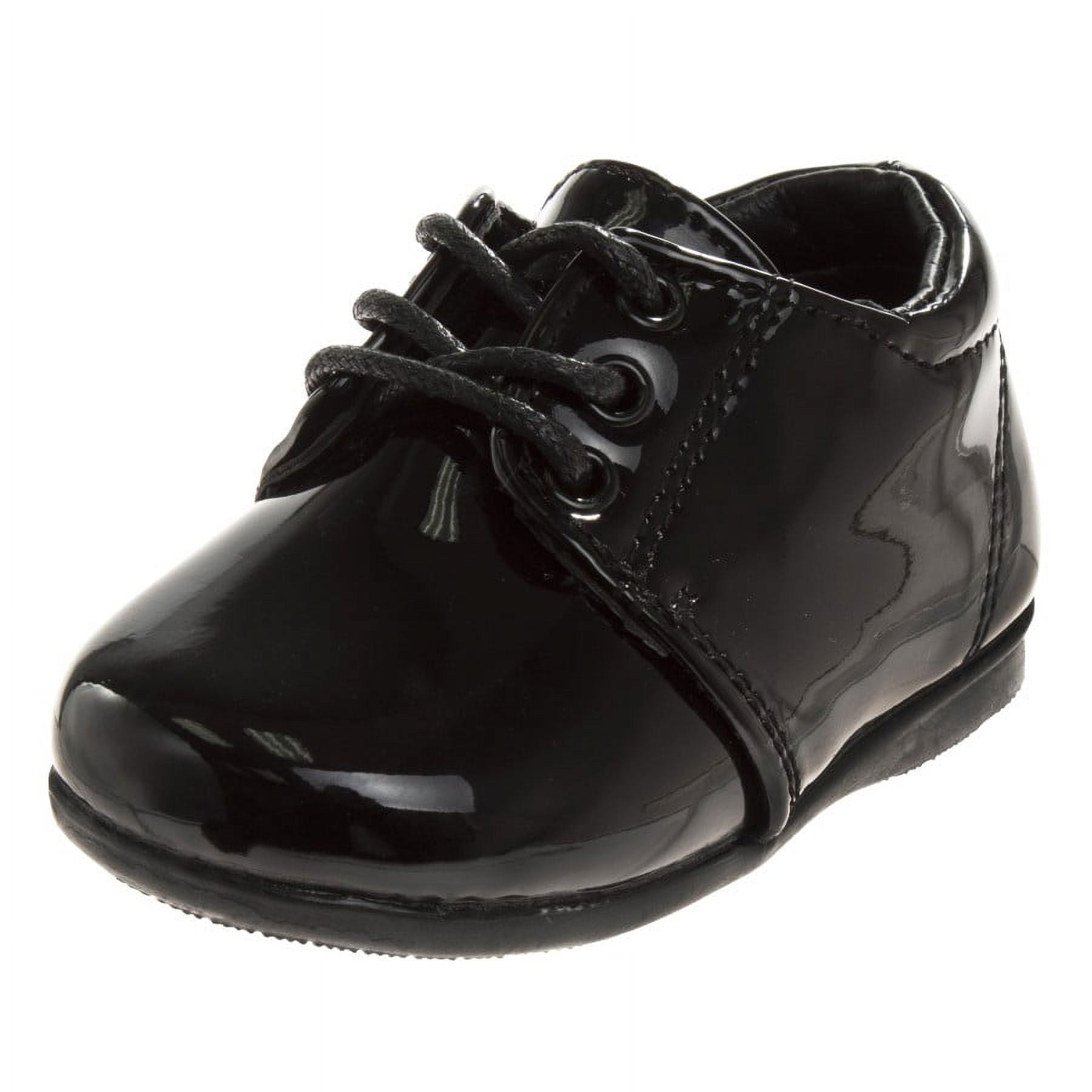 Josmo Shoes Toddler Boys Straps Dress Shoes, Black Patent, 3 - Walmart.com