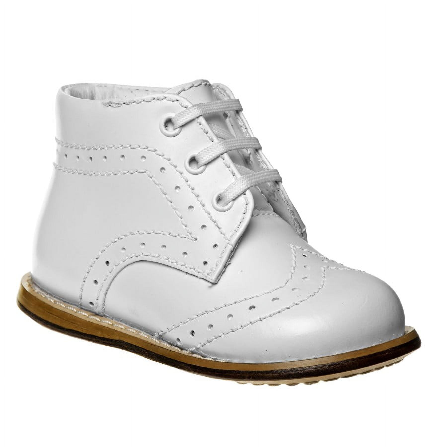 Josmo Unisex Wingtip Toddlers' Walking Shoes - White, 3 - Walmart.com