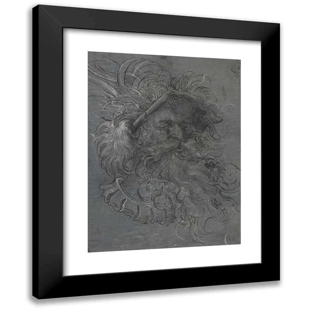 Jost Amman 19x24 Black Modern Framed Museum Art Print Titled - Head of ...