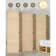Jostyle 6ft Tall Extra Wide Room Divider, Diamond Double-Weave Stripe ...