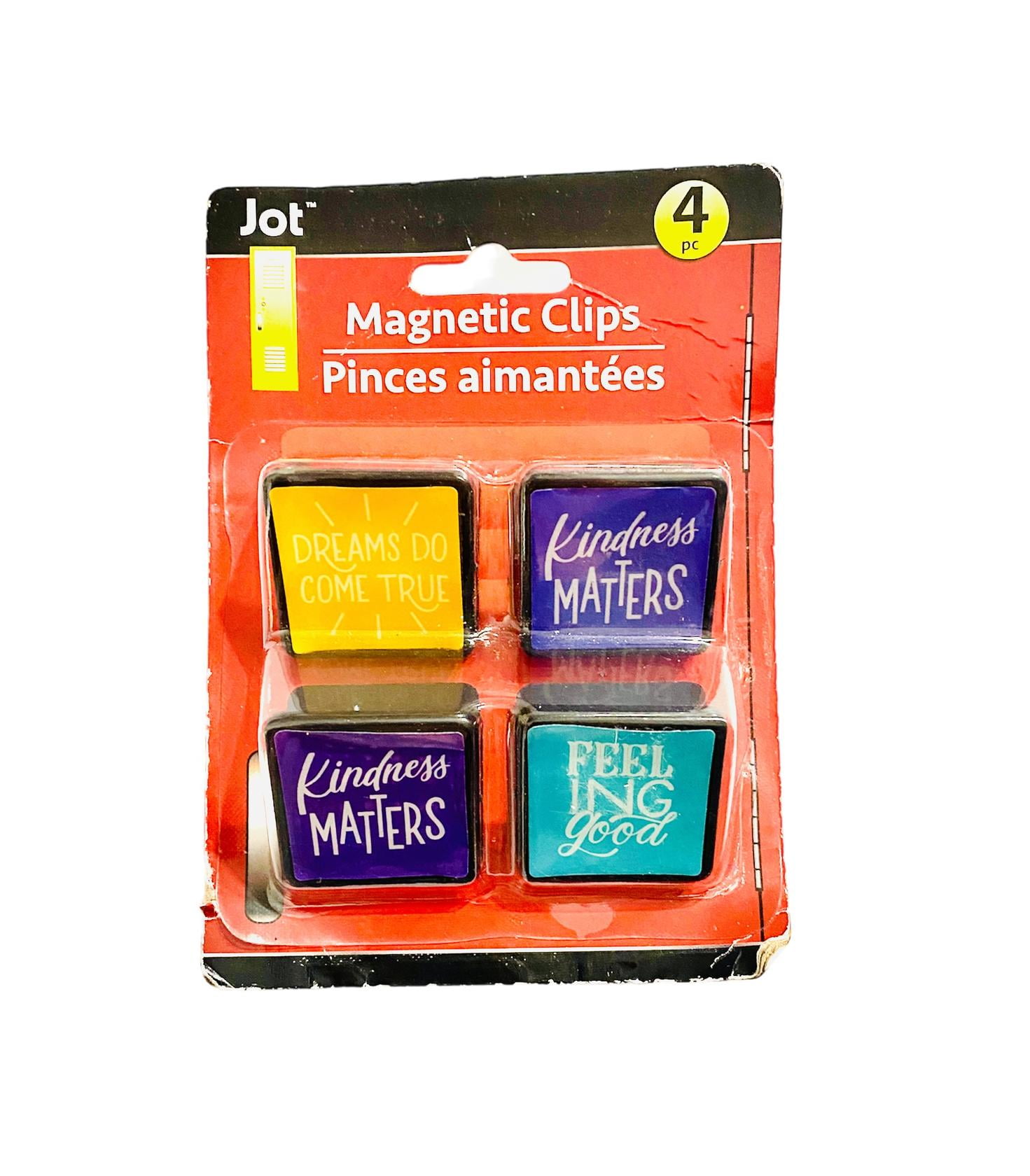 Jot Magnetic Clips Inspirational 4 Pieces (one set chosen) - Walmart.com