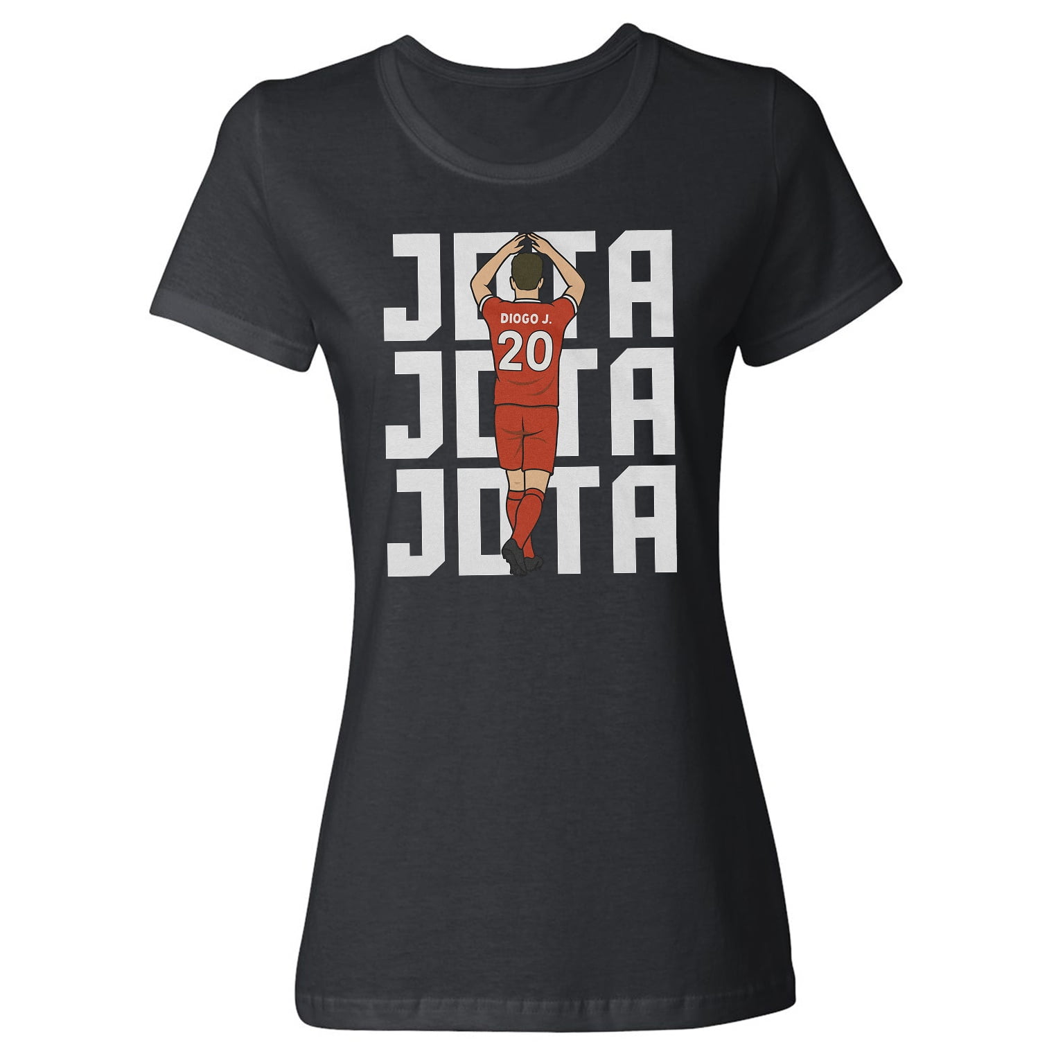 Jota Fans Salute Memorial Tribute - RIP Diogo Ladies' Crewneck T-Shirt ...