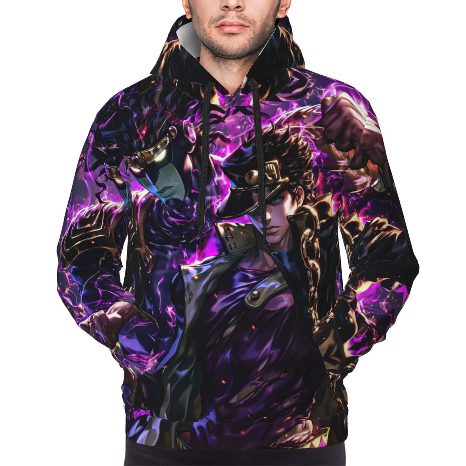 Jotaro Kujo Hoodies For Men Hoodie Pullover Long Sleeve Hooded ...