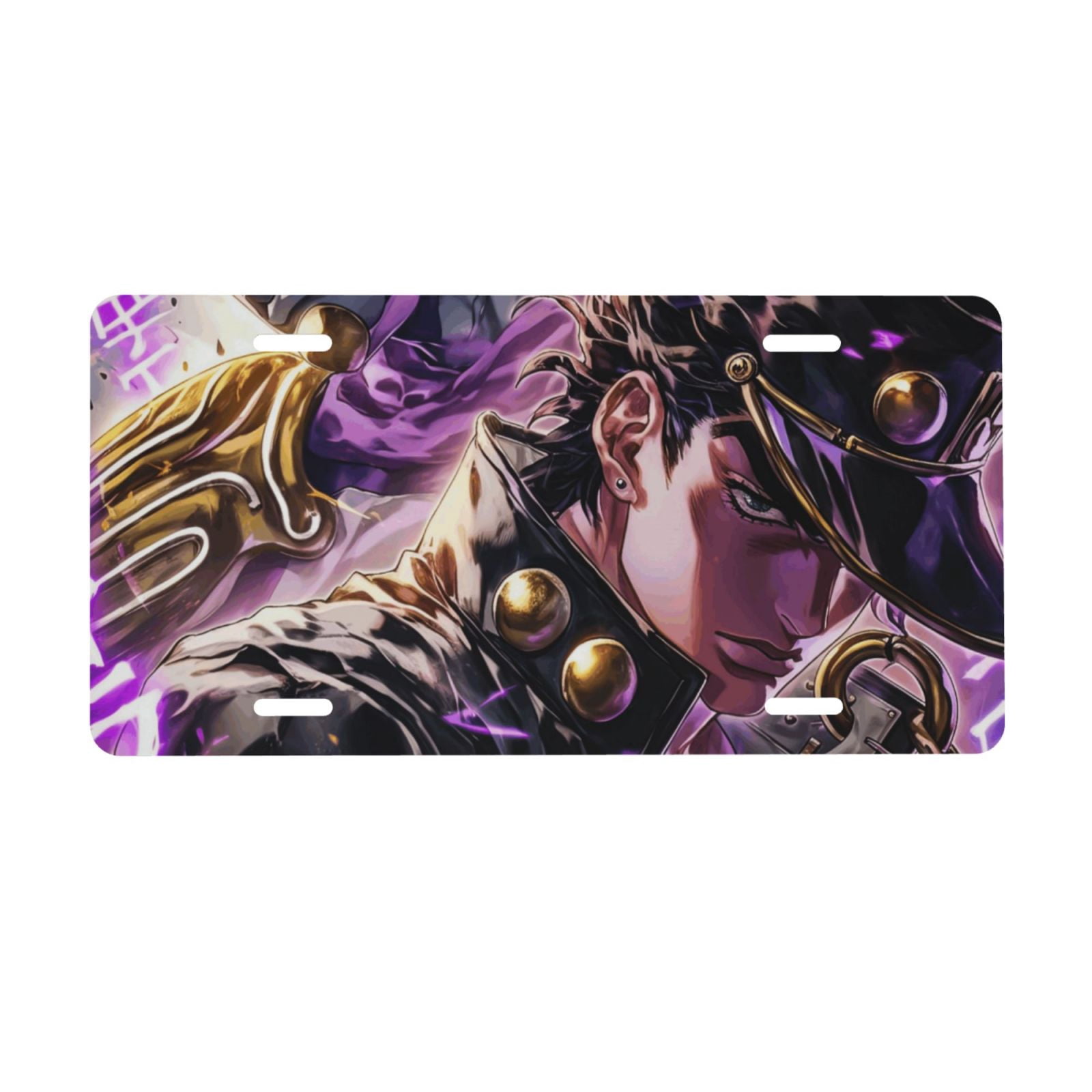 Jotaro Kujo License Plate, Car Front License Plates With 4 Holes, Metal ...