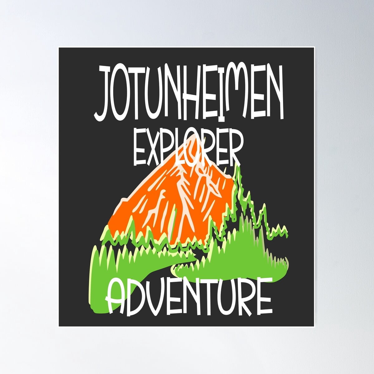 Jotunheimen Explorer Adventure Poster Wall Art, Modern Wall Decor For ...