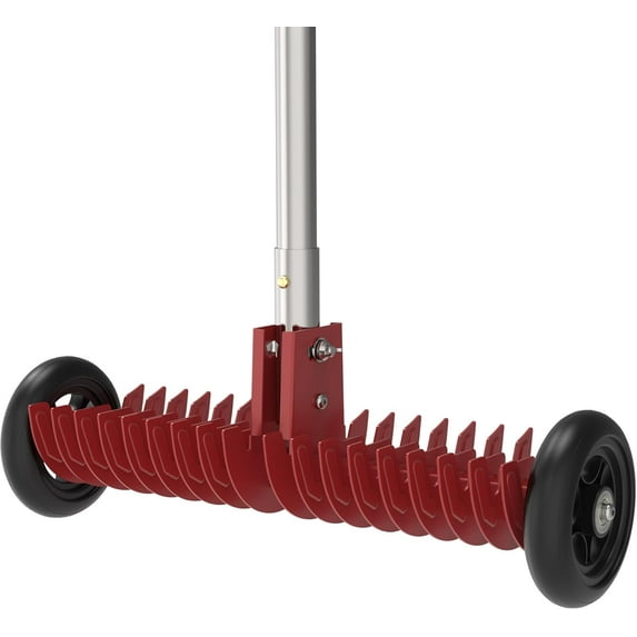 JouZYA 15-Inch Steel Lawn Thatch Rake, Adjustable 0-15° Angle & 38-68 ...