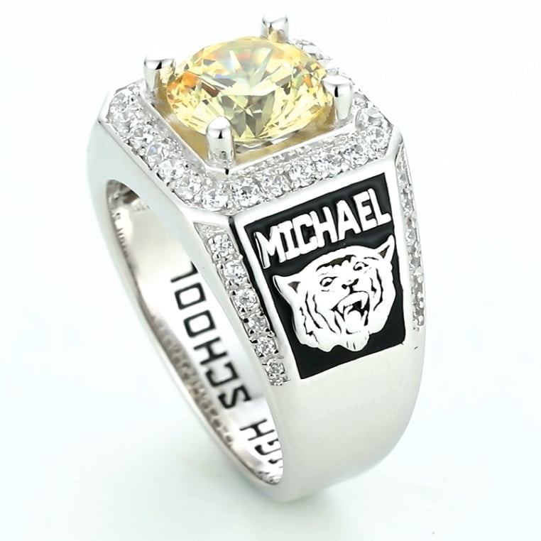 Jour Nouveau Customized Class Ring for Men High School and College ...