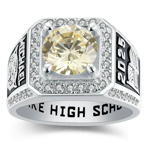 Jour Nouveau Customized Class Ring for Men High School and College ...