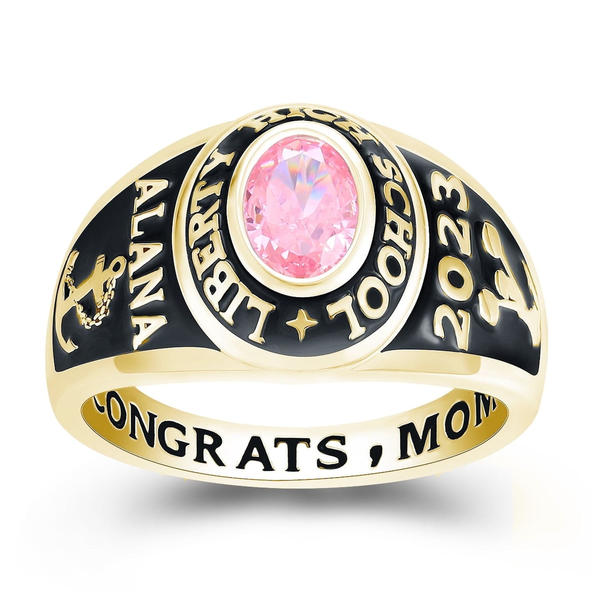 USA Jour Nouveau Customized Class Rings for Women High School or ...