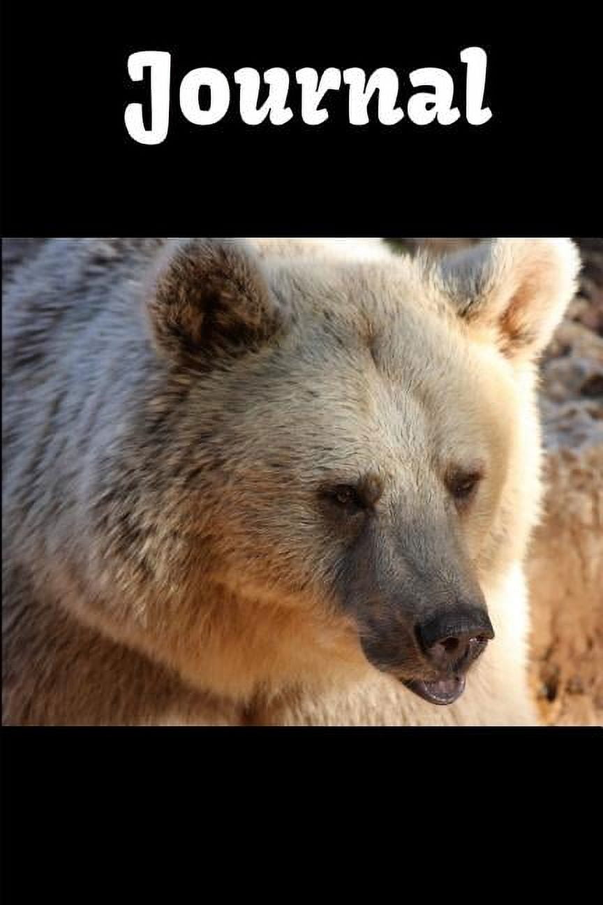 Journal: Big Fluffy Grizzly Bear Themed Journal 6 X 9 100 Pages ...