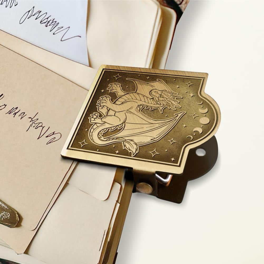 Journal Clip Vintage Dragon Metal Travelers Notebook Clip Decorative ...