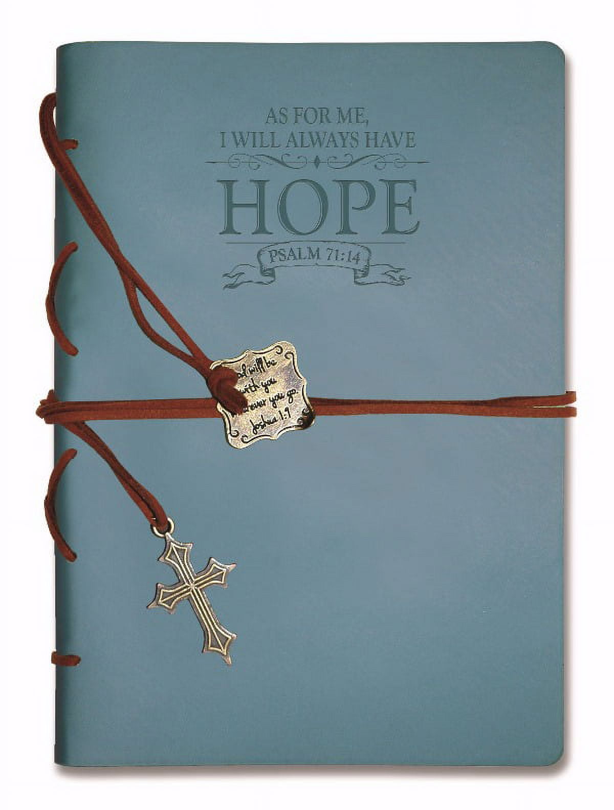 Journal-Leather Wrapped-Dusty Blue- HOPE - Walmart.com