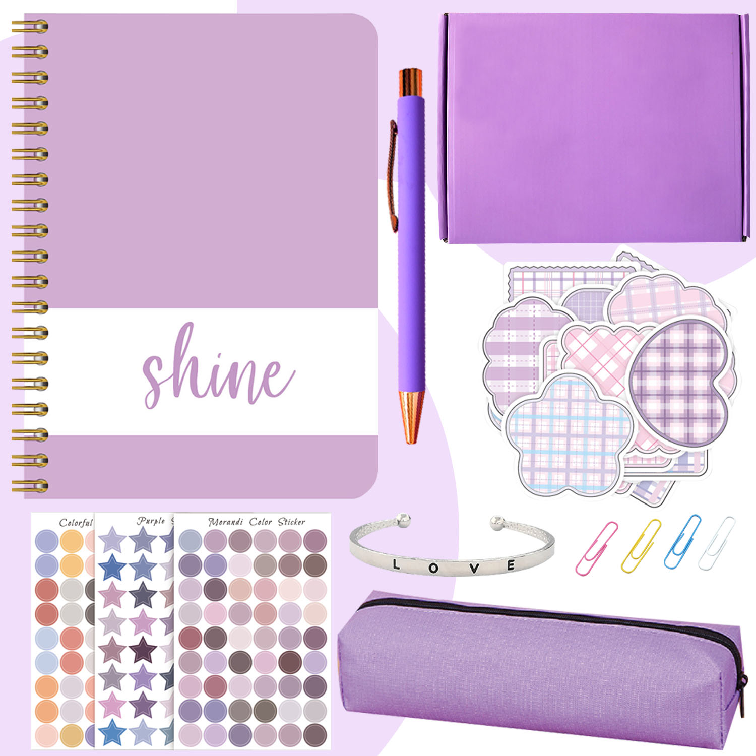 Juicy Couture Deluxe Stationery Set with Glitter Patch, Stickers ...