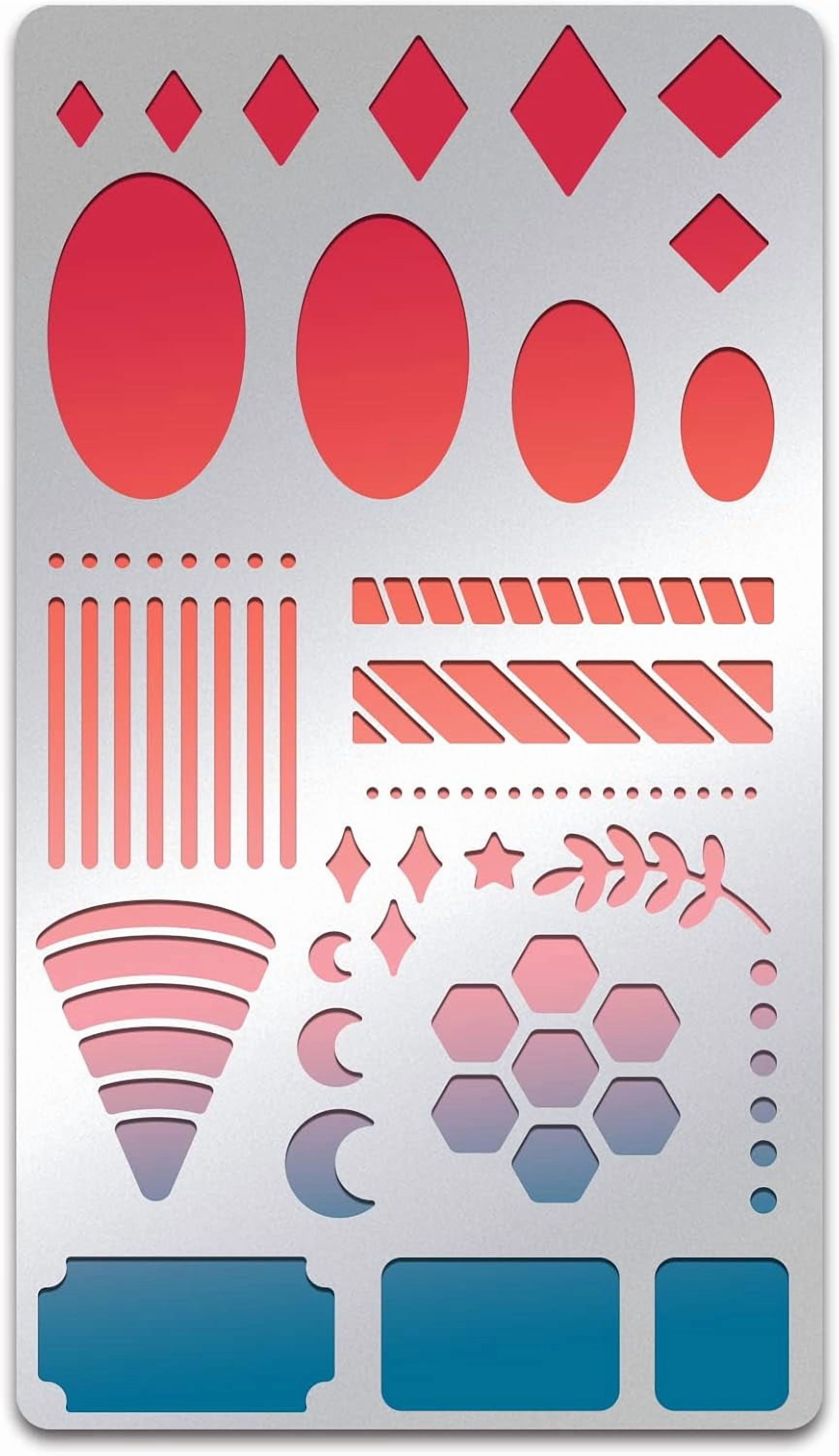 Journal Stencils 7x4 Inch Stars Moon Stripes Metal Stencils Planner ...
