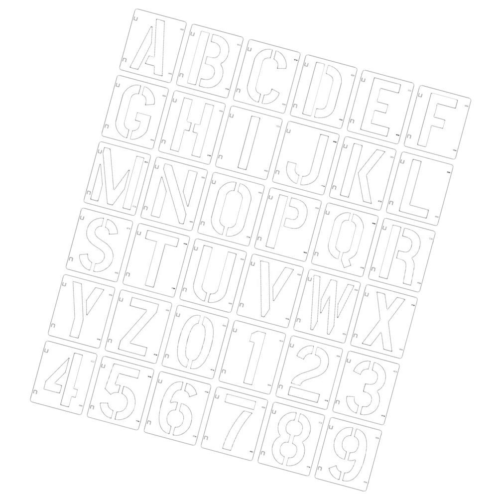 Journal Stencils Alphanumeric Template Templates for Painting Creative ...