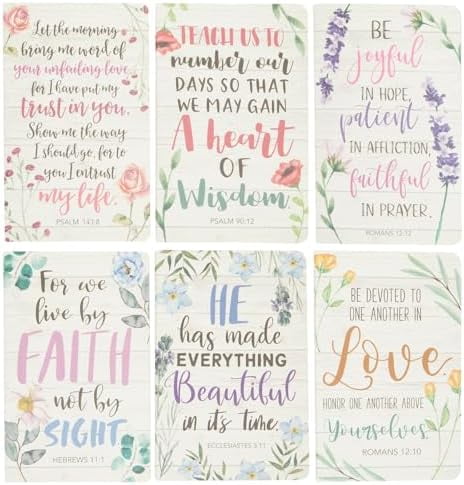 Journal for Women Faith Prayer Notebooks - 5 x 8 In, 6 Pack, 40 Sheets ...