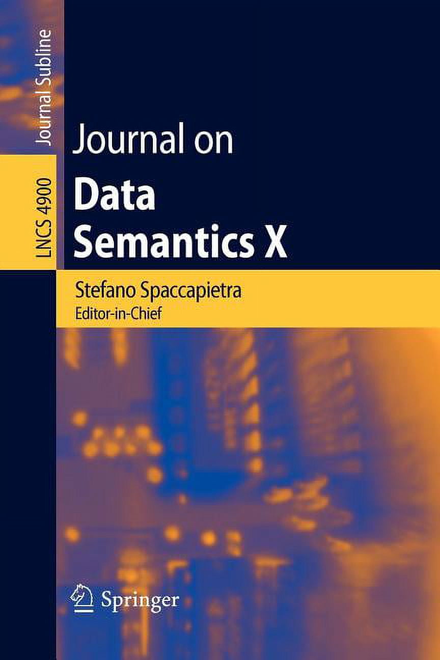 Journal on Data Semantics X, (Paperback) - Walmart Business Supplies