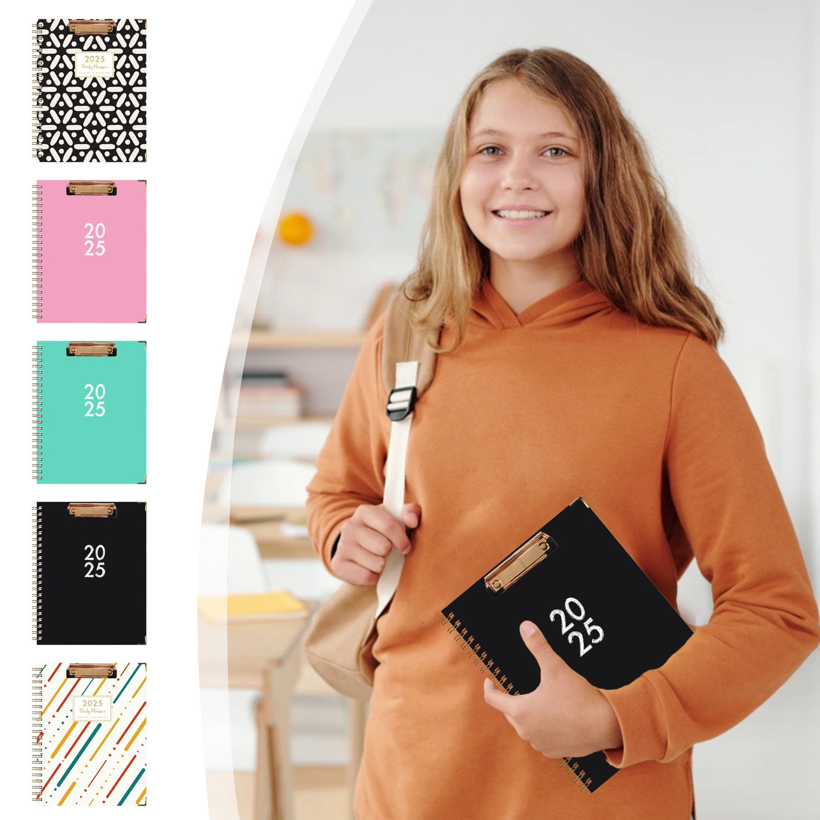 Journaling Notebooks Clipboard A4 Notebook 2025 English Notepad Coil ...