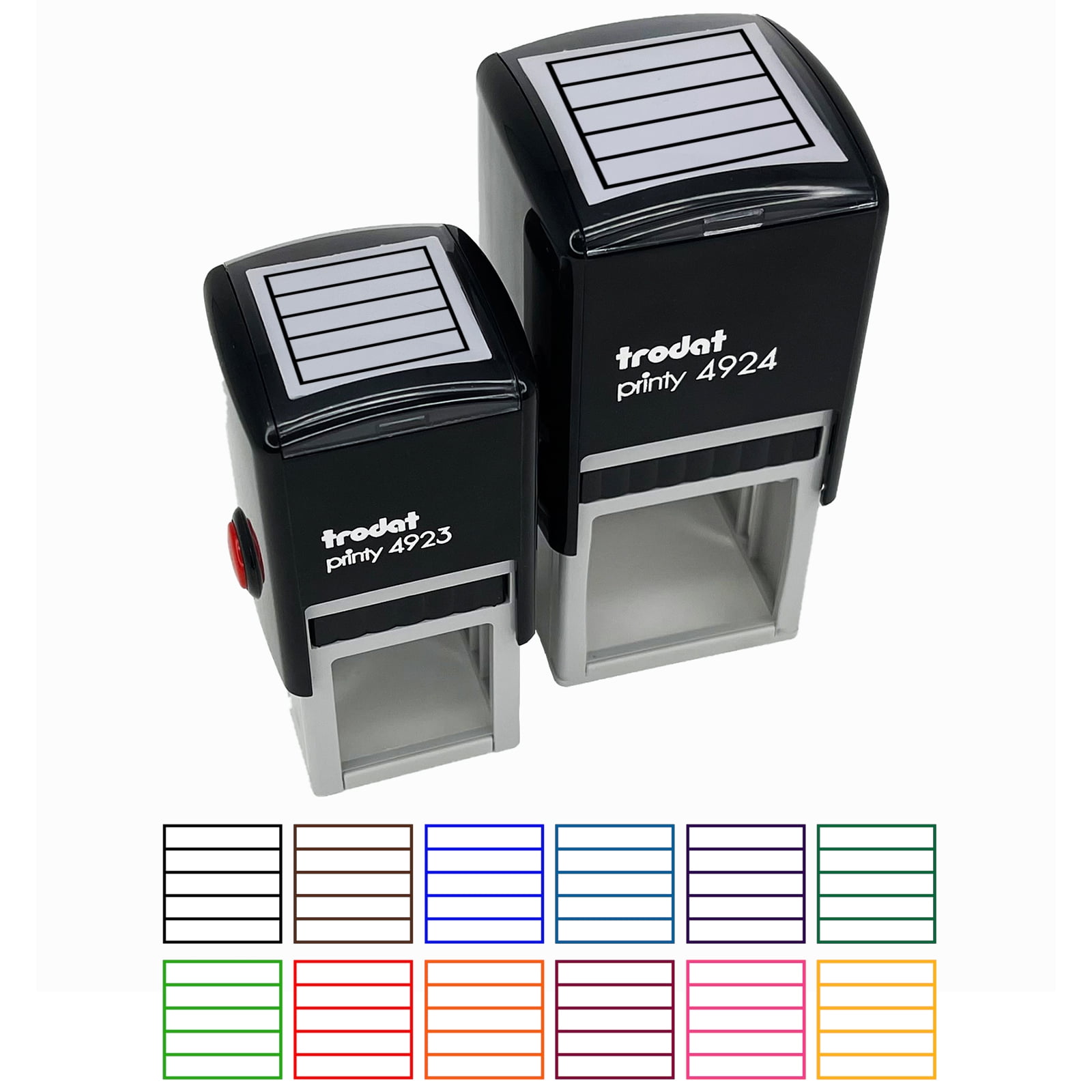 Journaling Page Lines To Do Notes Self-Inking Rubber Stamp Ink Stamper ...