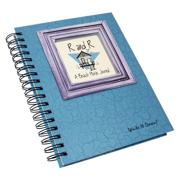 Journals Unlimited A Beach House Guided Journal, With A Blue Hard Cover ...