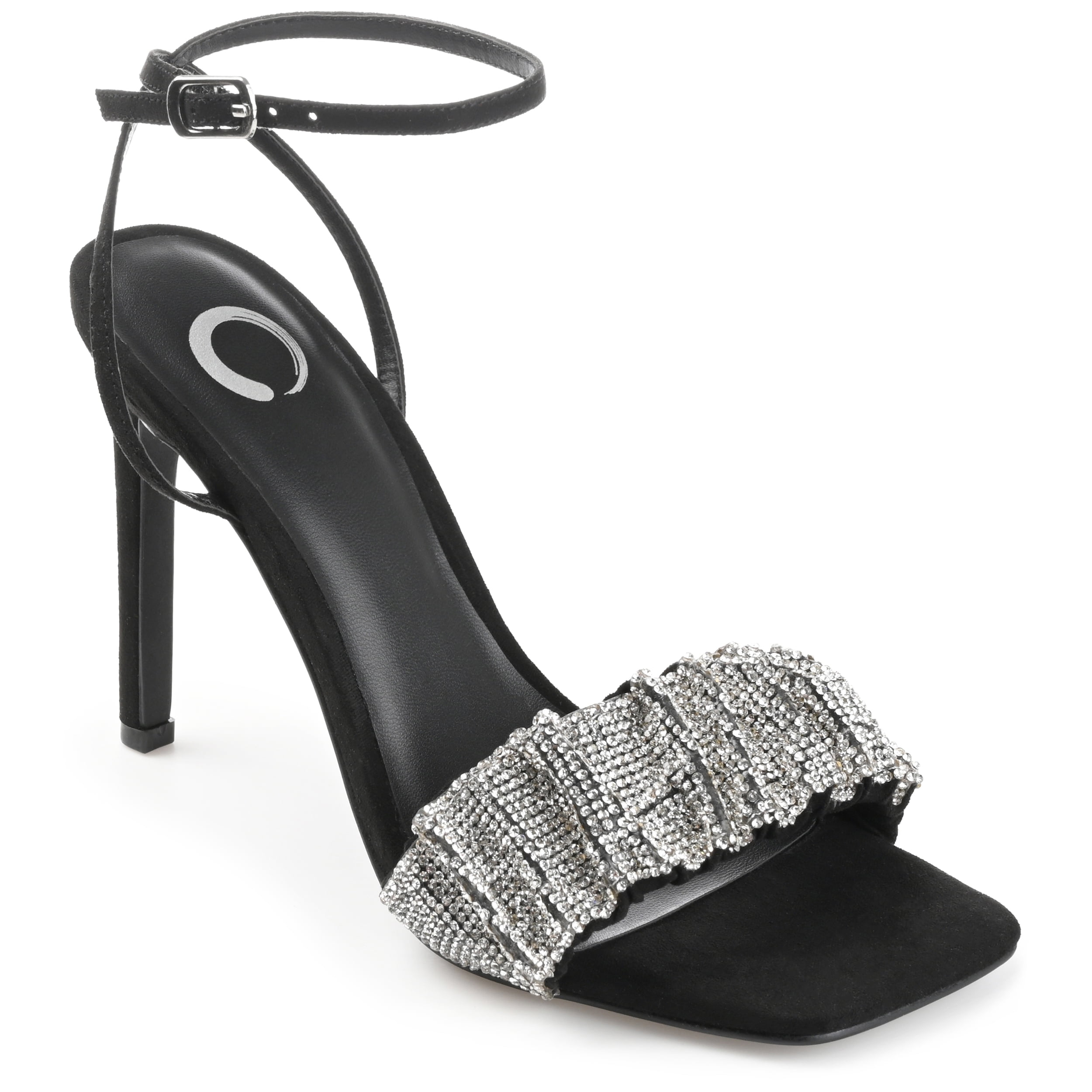 Journee Collection Womens Arlette Stiletto Pumps Rhinestone Ankle Strap ...