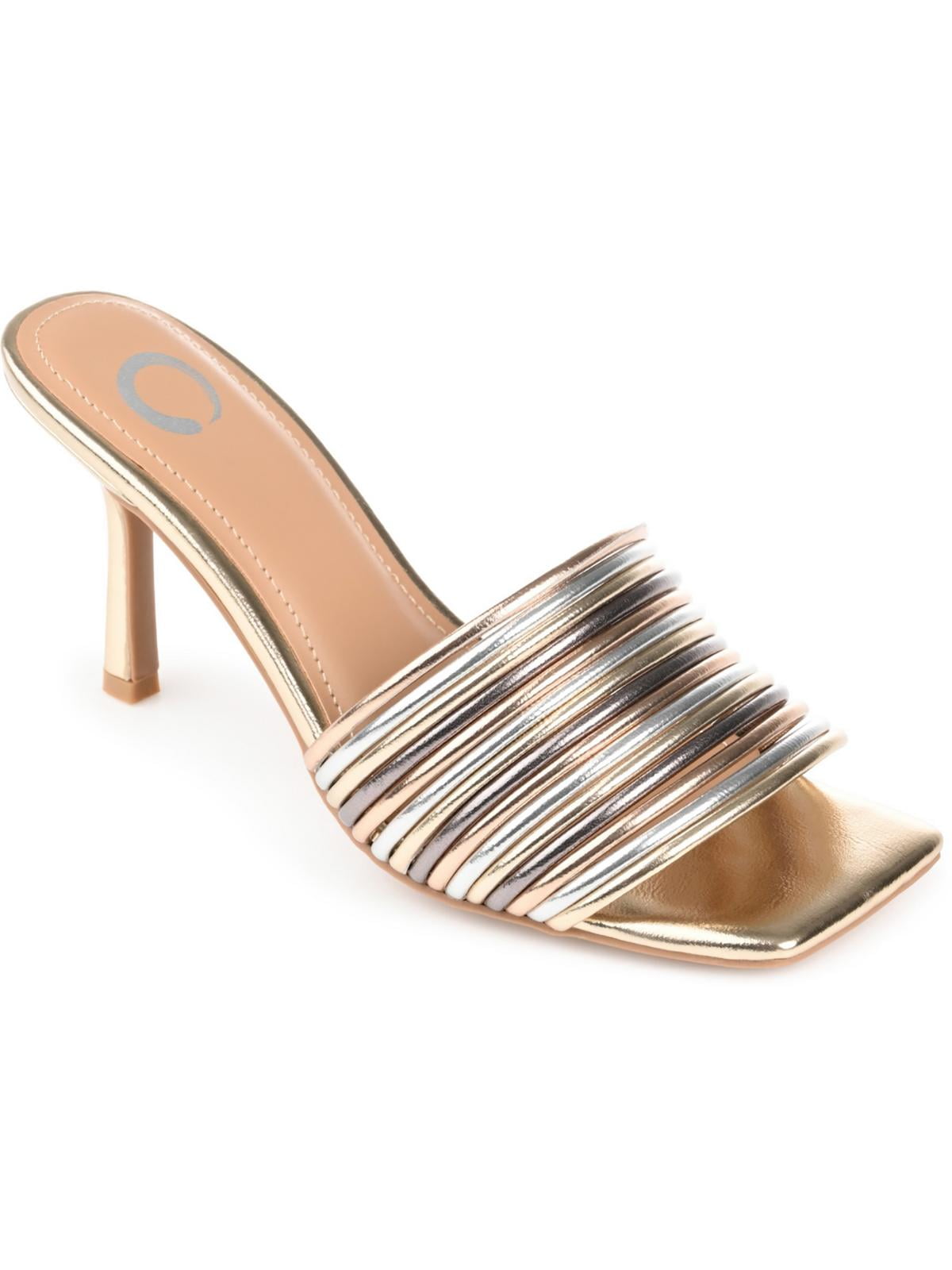 Journee Collection Womens Calliope Strappy Faux Leather Heels - Walmart.com