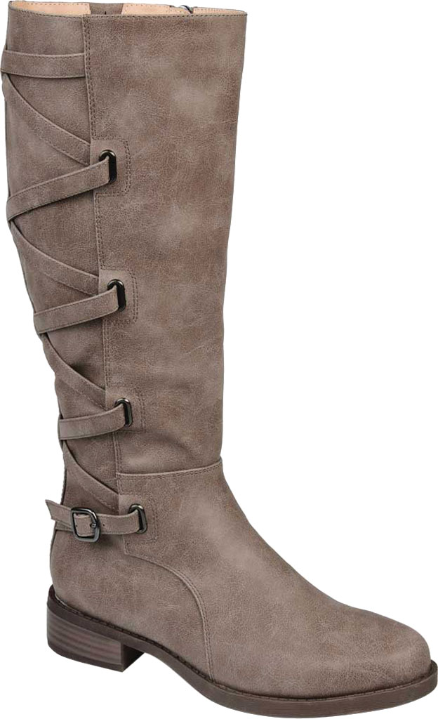 Sun + Stone Womens Nelliee Faux Leather Zipper Mid-Calf Boots - Walmart.com