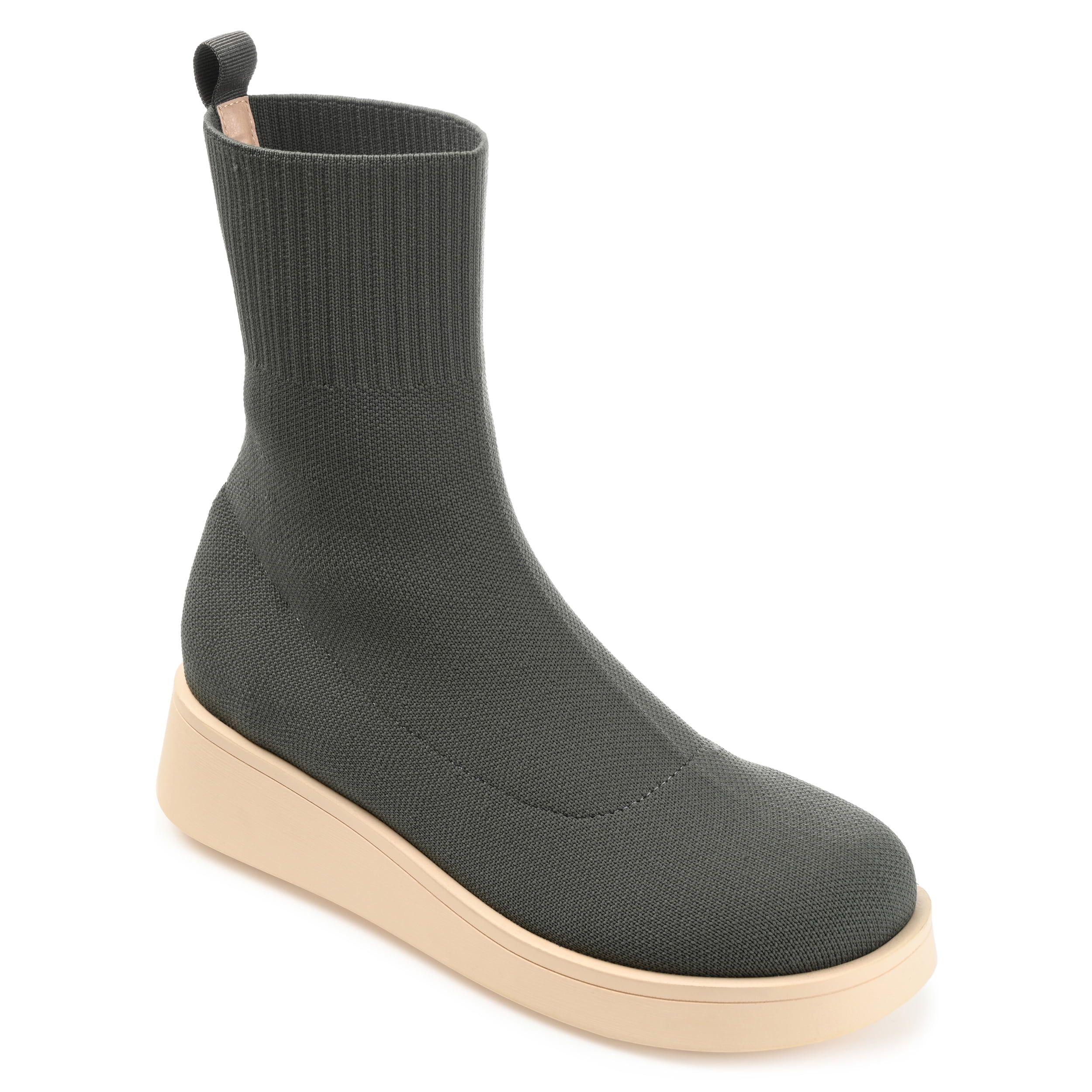Journee Womens Ebby Pull On Platform Booties - Walmart.com