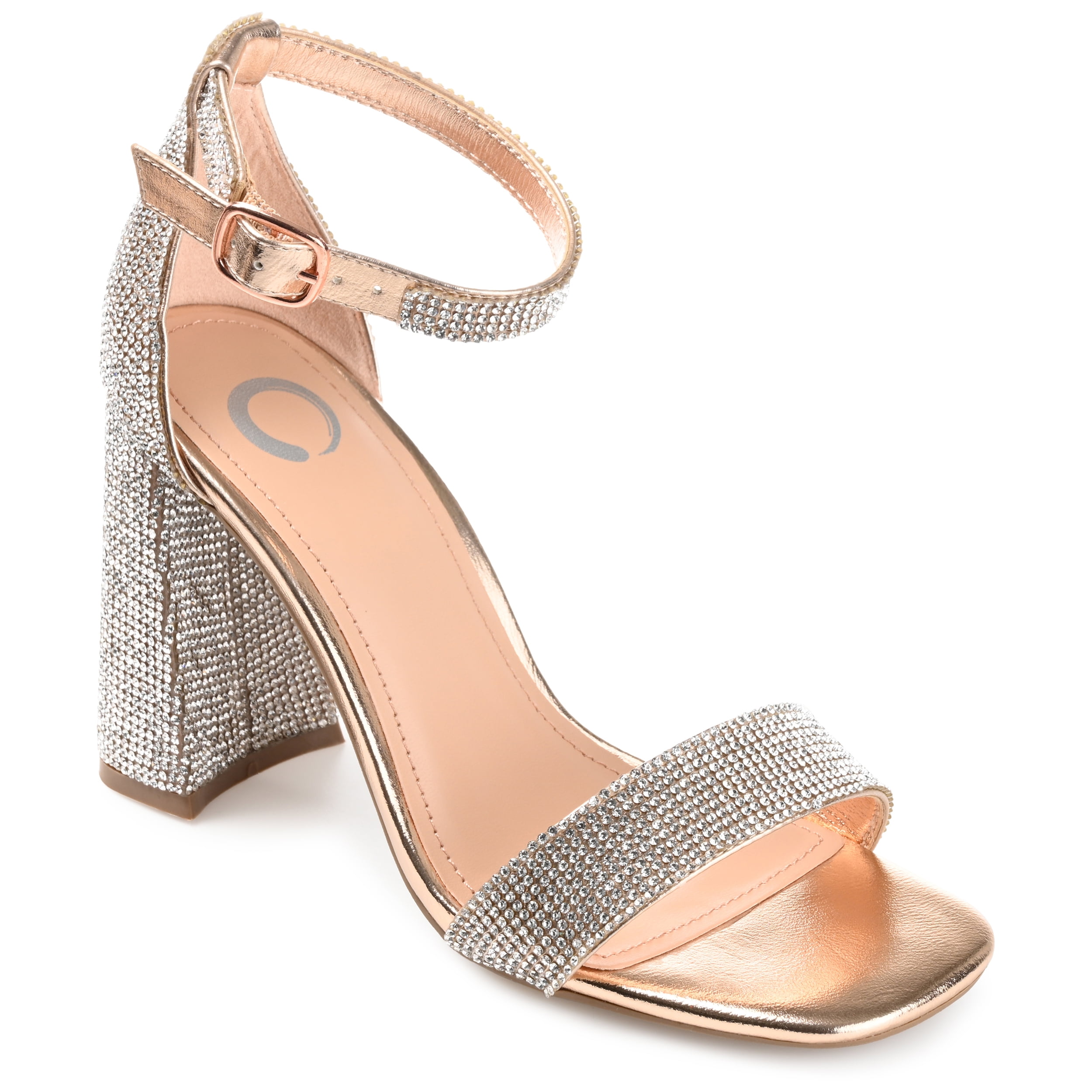 Journee Collection Womens Idda Tru Comfort Foam Open Toe High Block ...