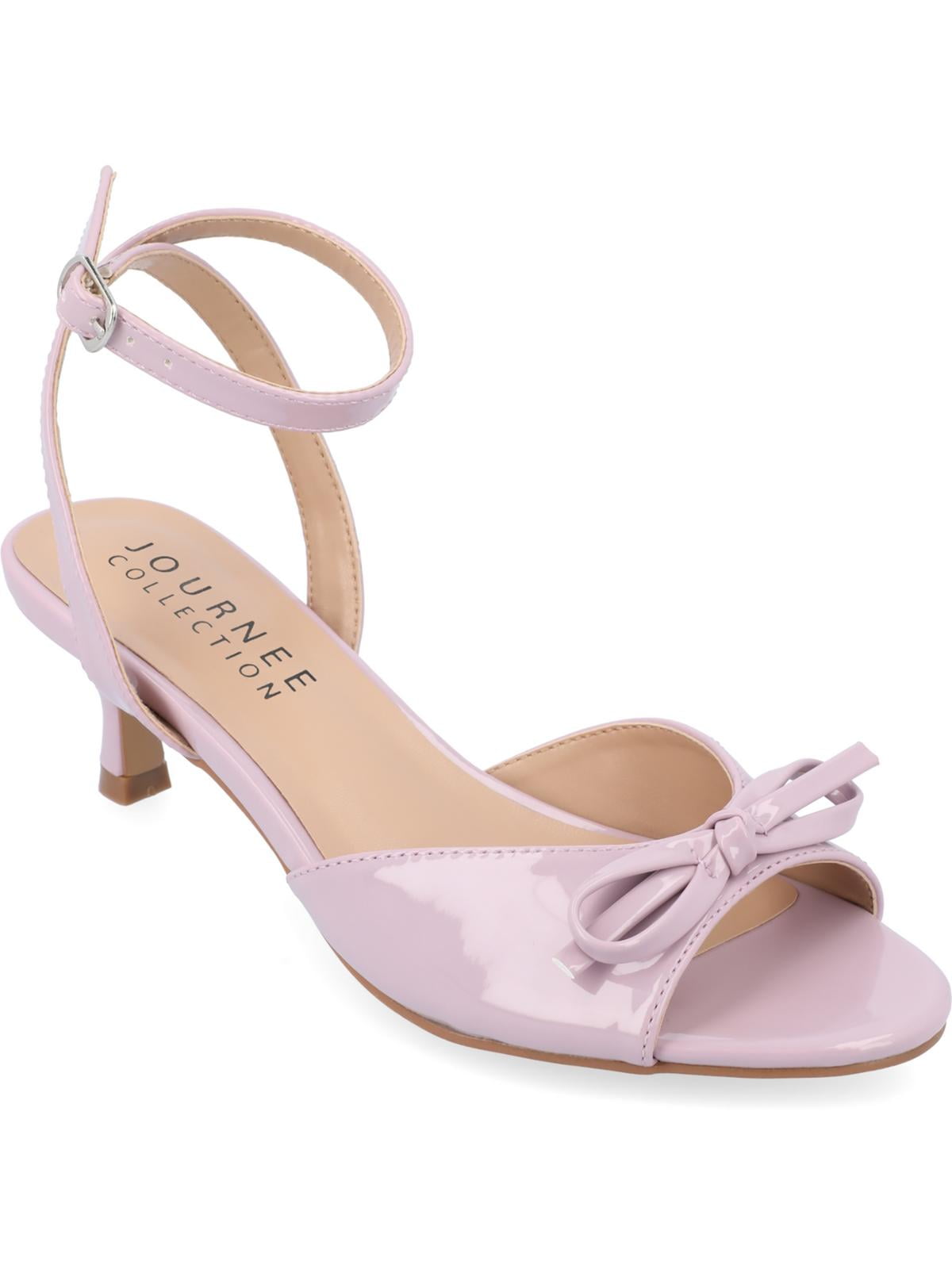 Journee Collection Womens Jennifer Patent Open Toe Ankle Strap ...