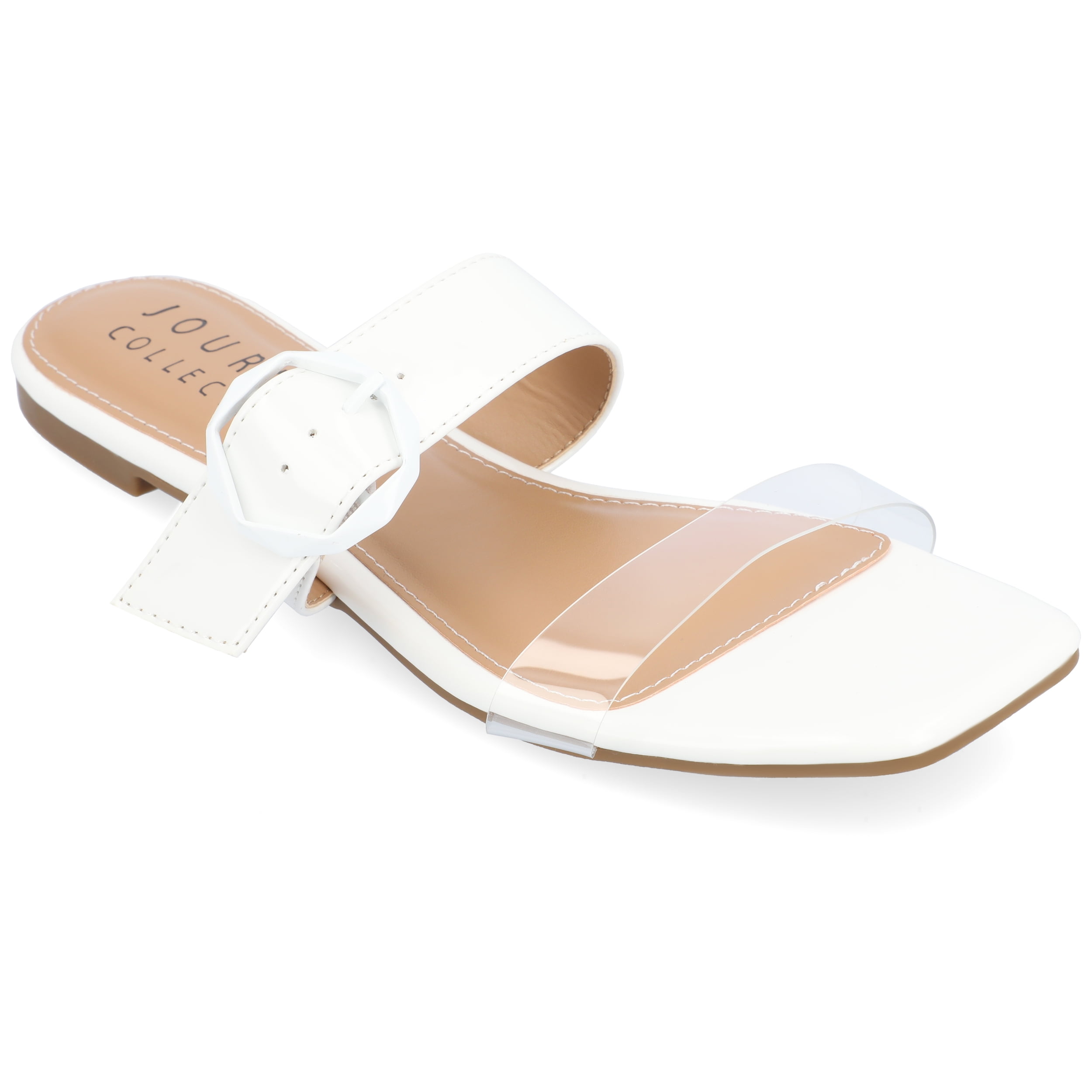 Journee Collection Womens Jeysha Tru Comfort Foam Slip On Slide Flat ...