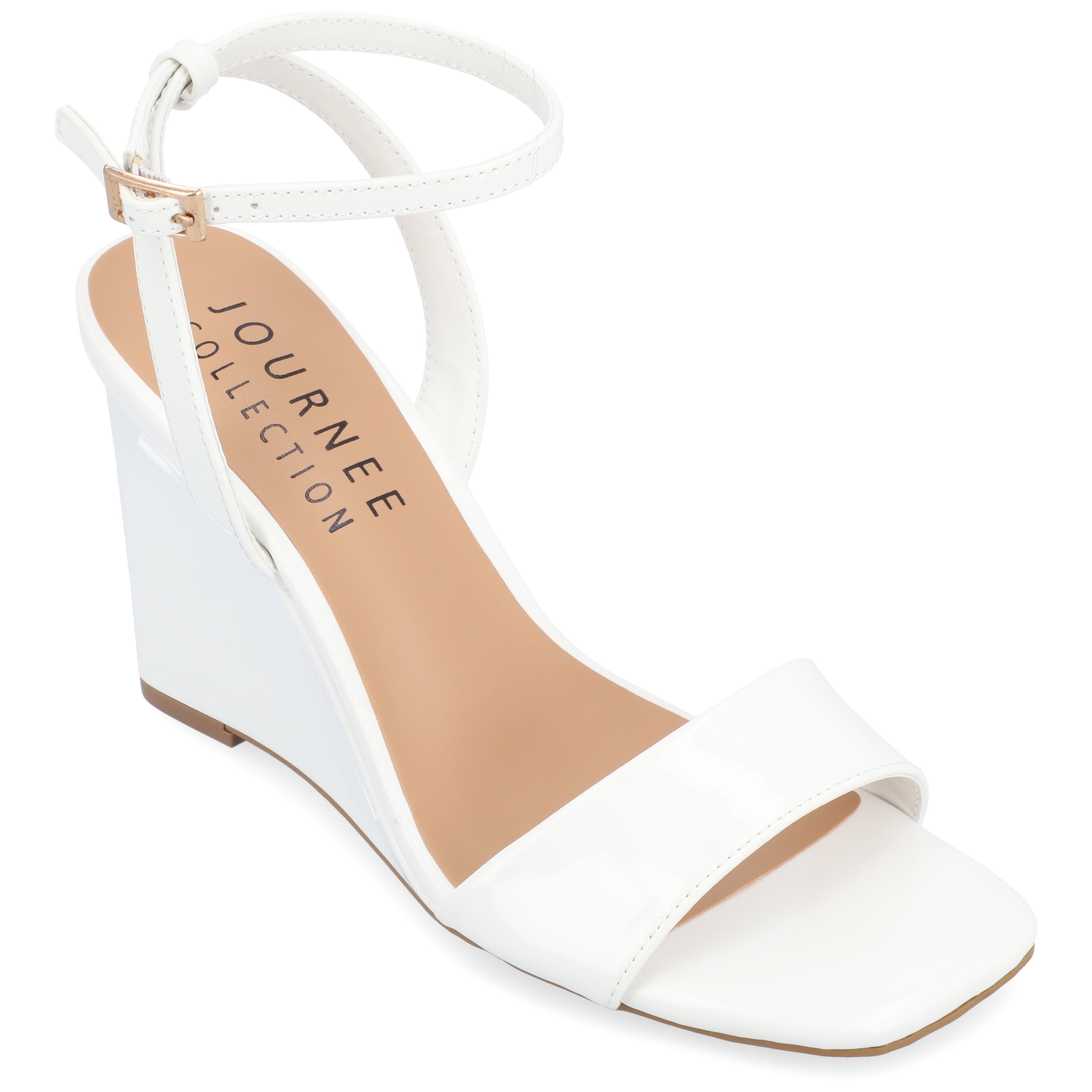 Journee Collection Womens Konna Tru Comfort Foam Mid Heel Wedge Sandals ...
