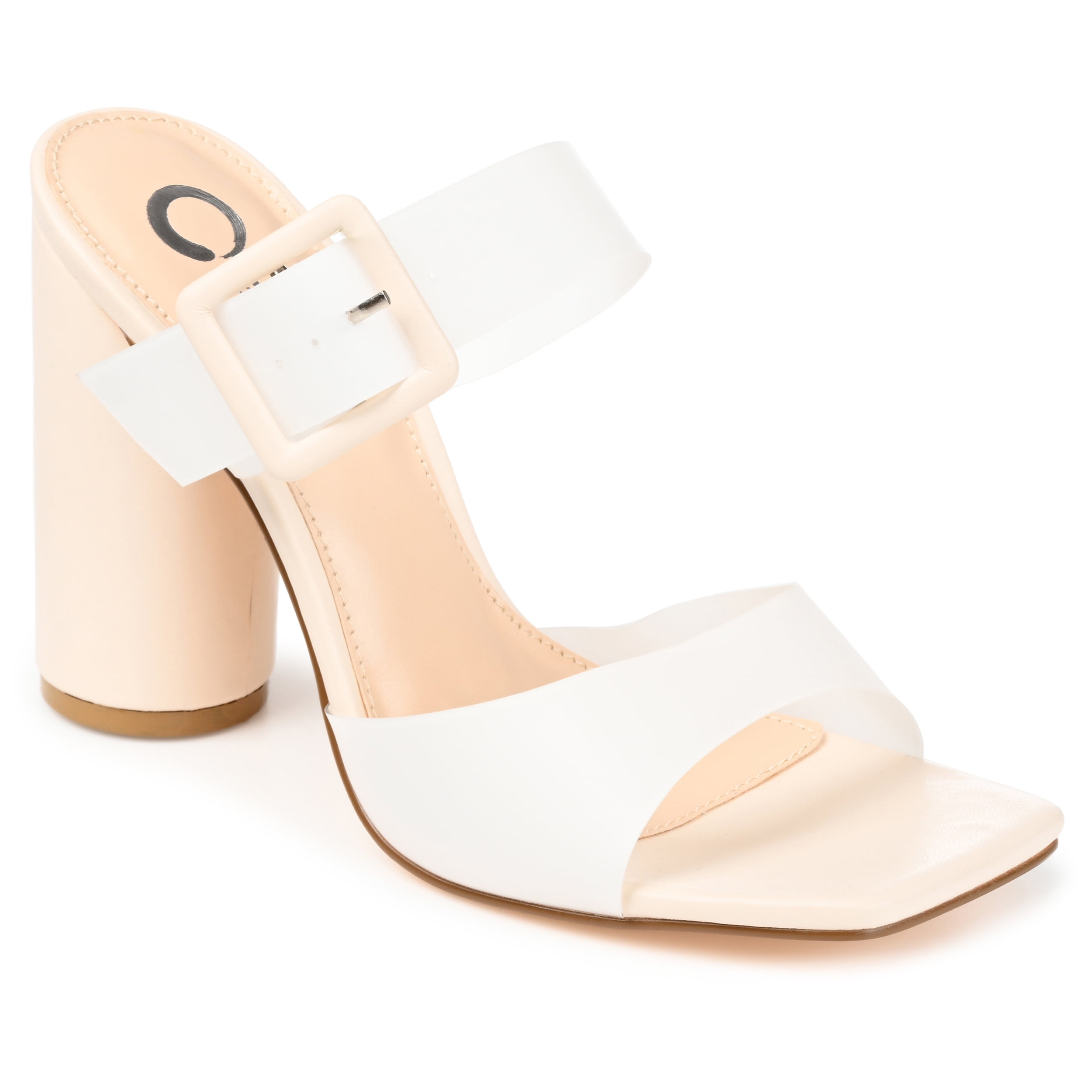 Journee Collection Womens Luca Tru Comfort Foam Open Square Toe Block ...