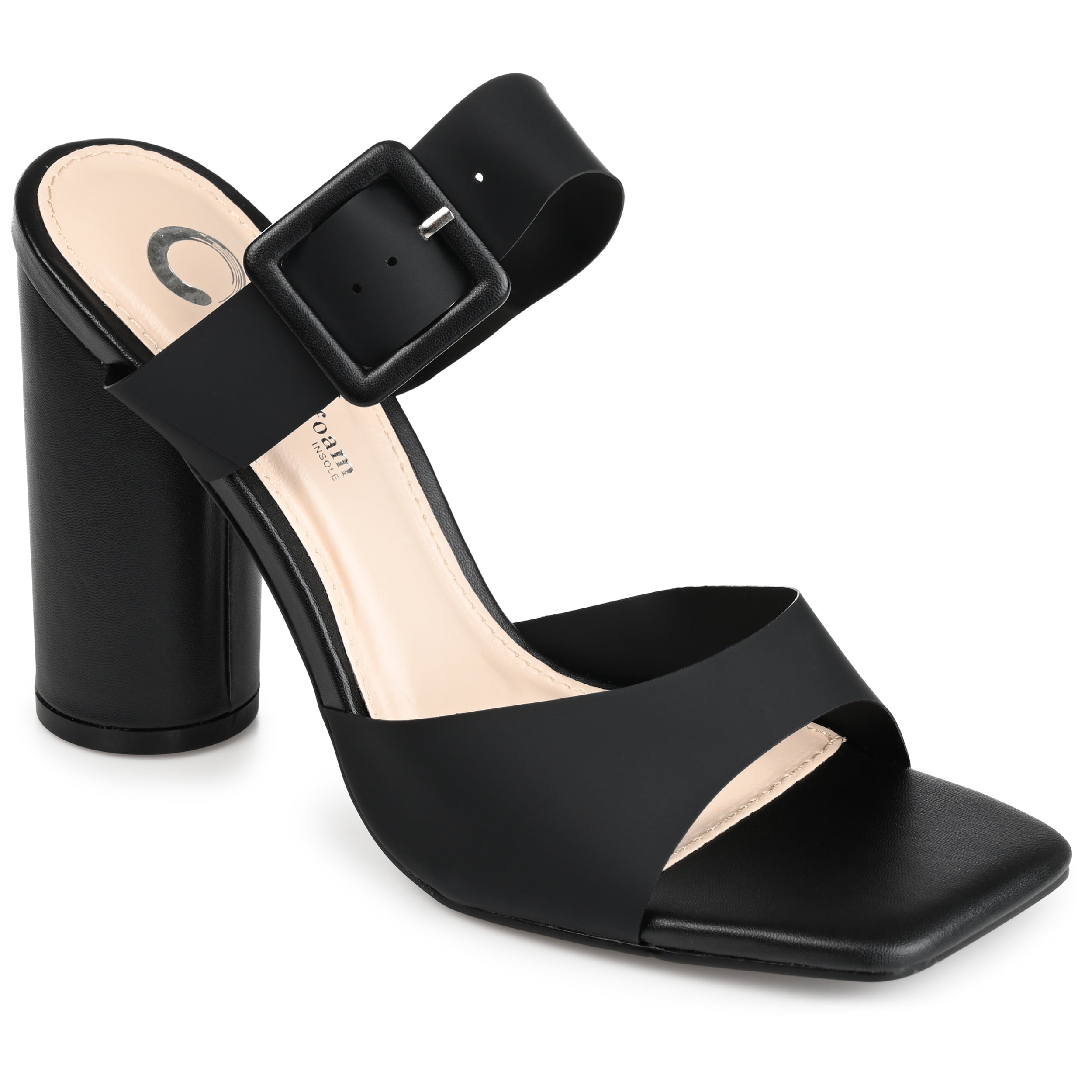 Journee Collection Womens Luca Tru Comfort Foam Open Square Toe Block ...