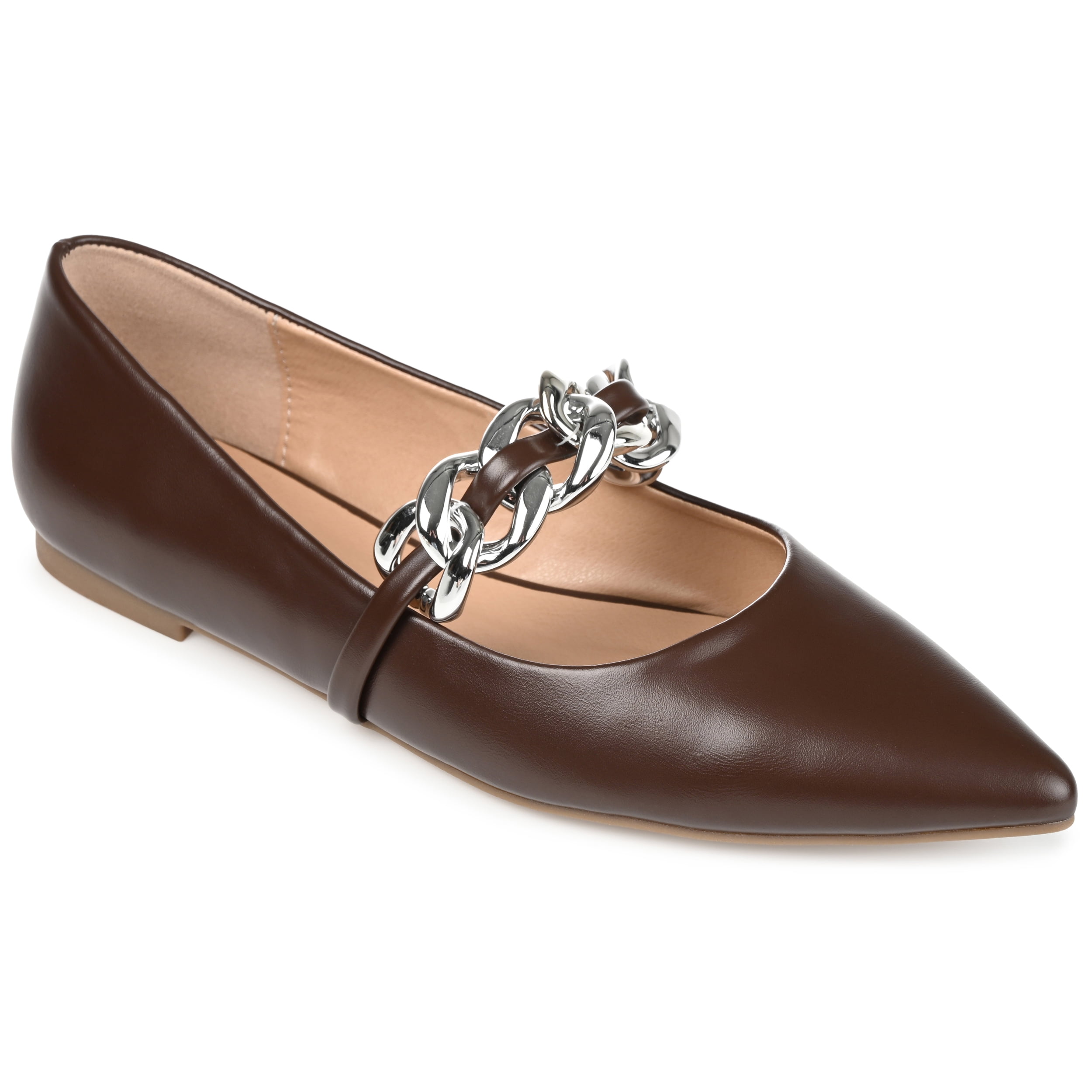 Journee Collection Womens Metinaa Ballet Pointed Toe Slip On Flats ...