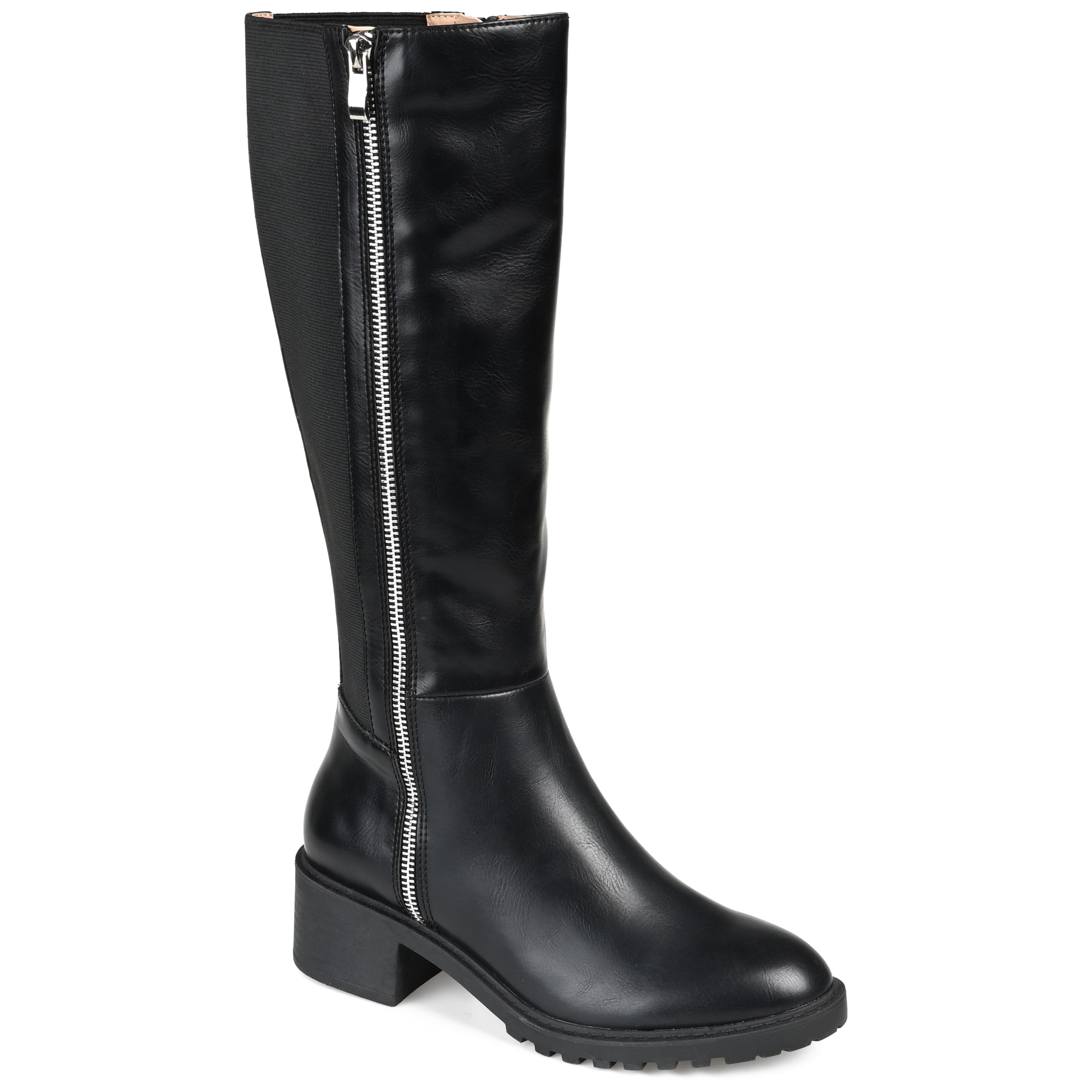 Journee Collection Womens Morgaan Tru Comfort Foam Wide Calf Stacked ...