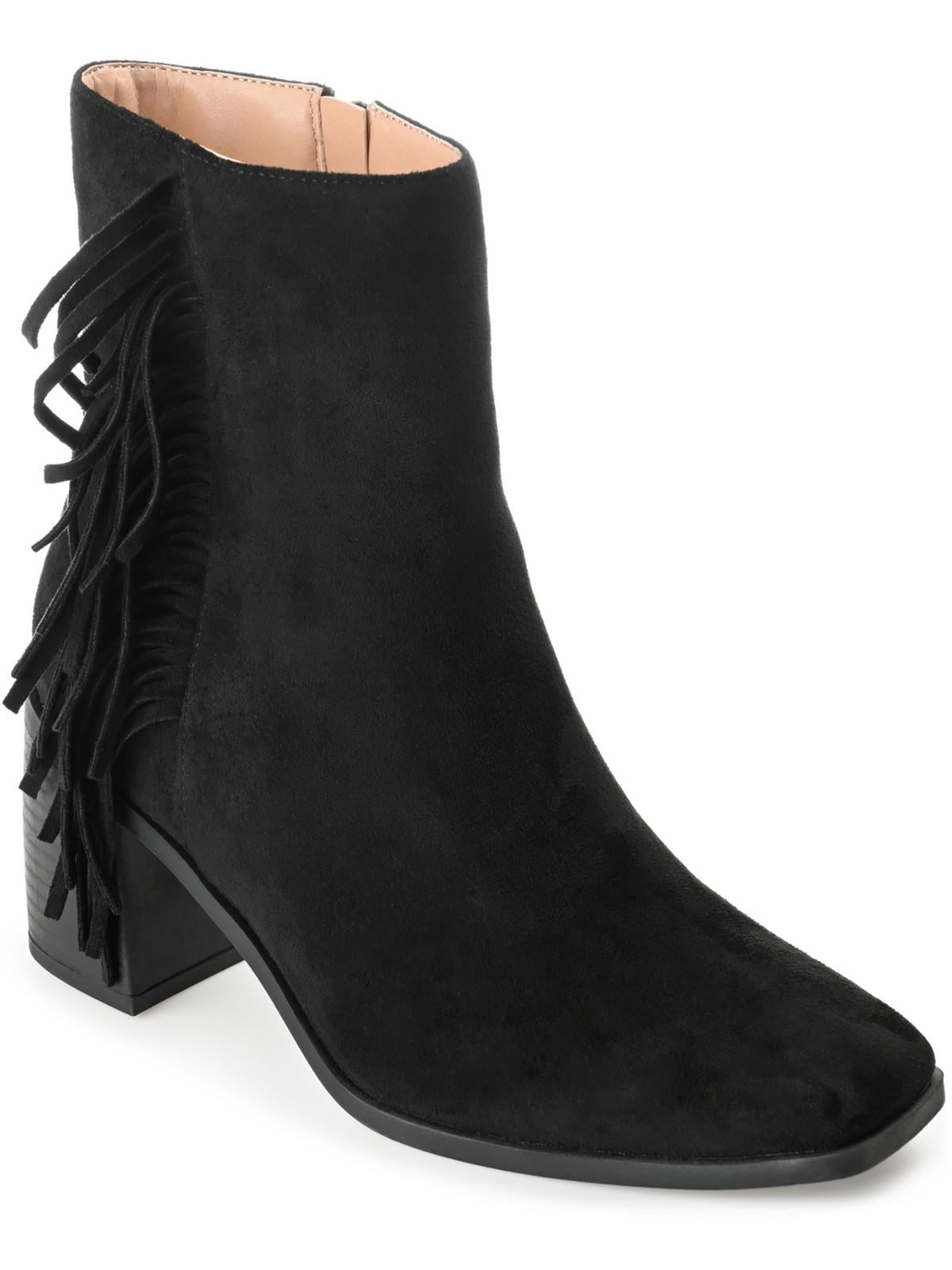 Journee Collection Womens Noriah Faux Suede Square Toe Booties ...