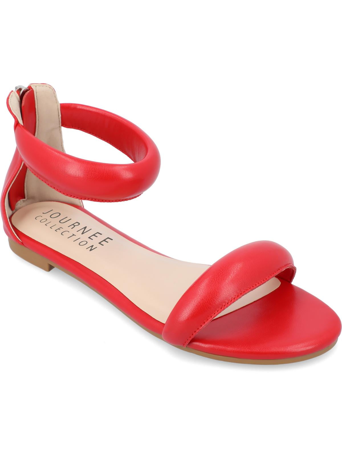 Journee Collection Womens Peytonn Faux Leather Dressy Strappy Sandals ...