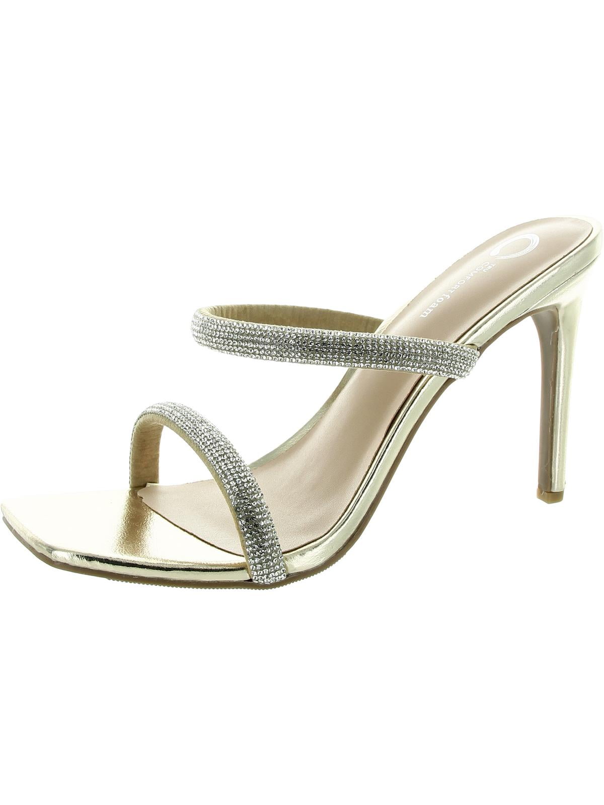 Journee Collection Womens Reena Embellished Slip-On Heels - Walmart.com