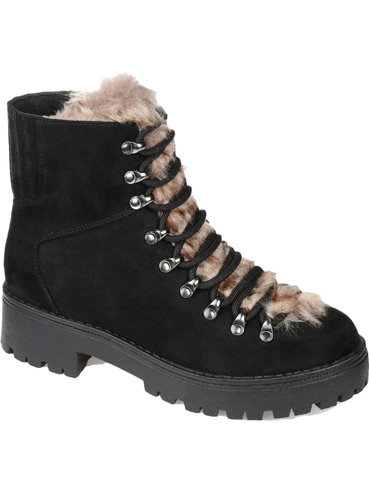 Journee Collection Womens Trail Faux Suede Lug Sole Hiking Boots ...