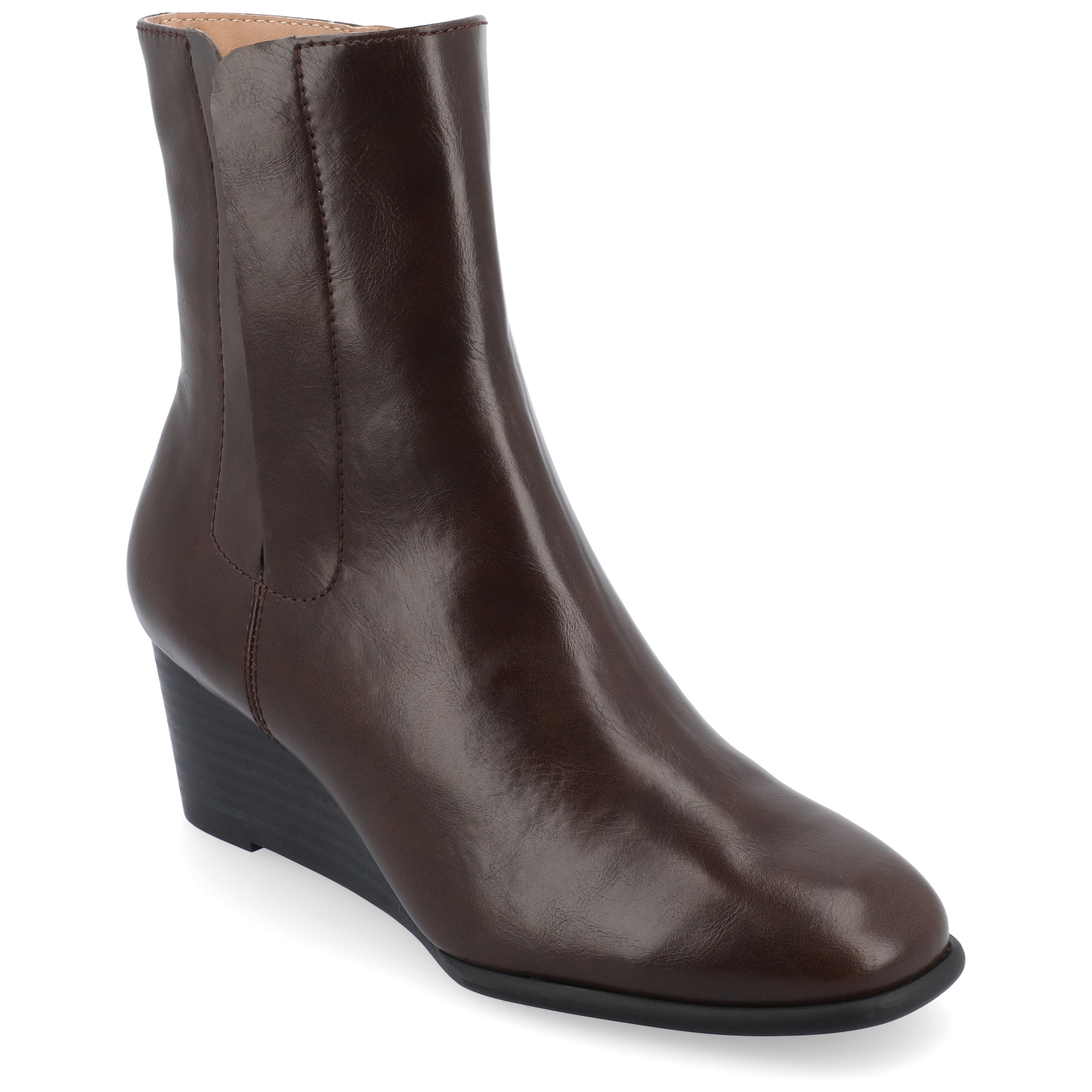 Journee Collection Womens Tru Comfort Foam Kylo Stacked Wedge Heel Soft ...