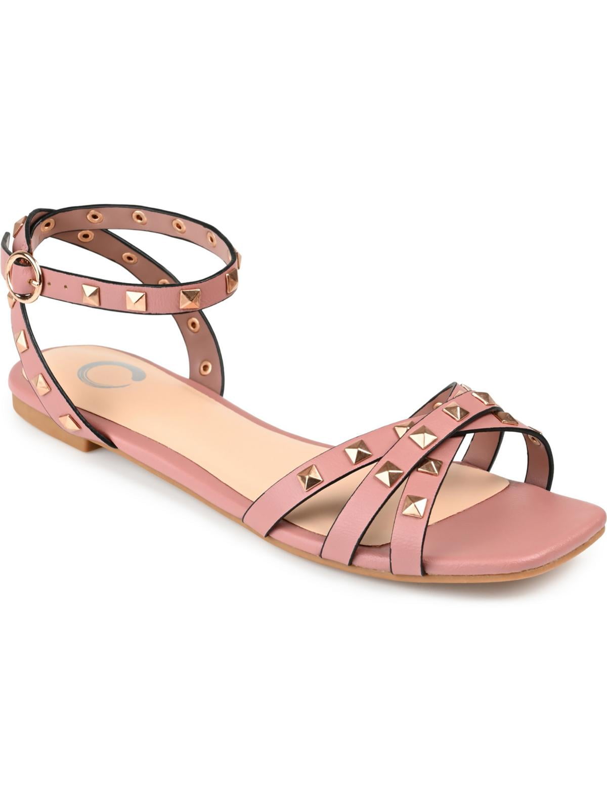 Journee Collection Womens Zendaya Faux Leather Studded Slingback ...